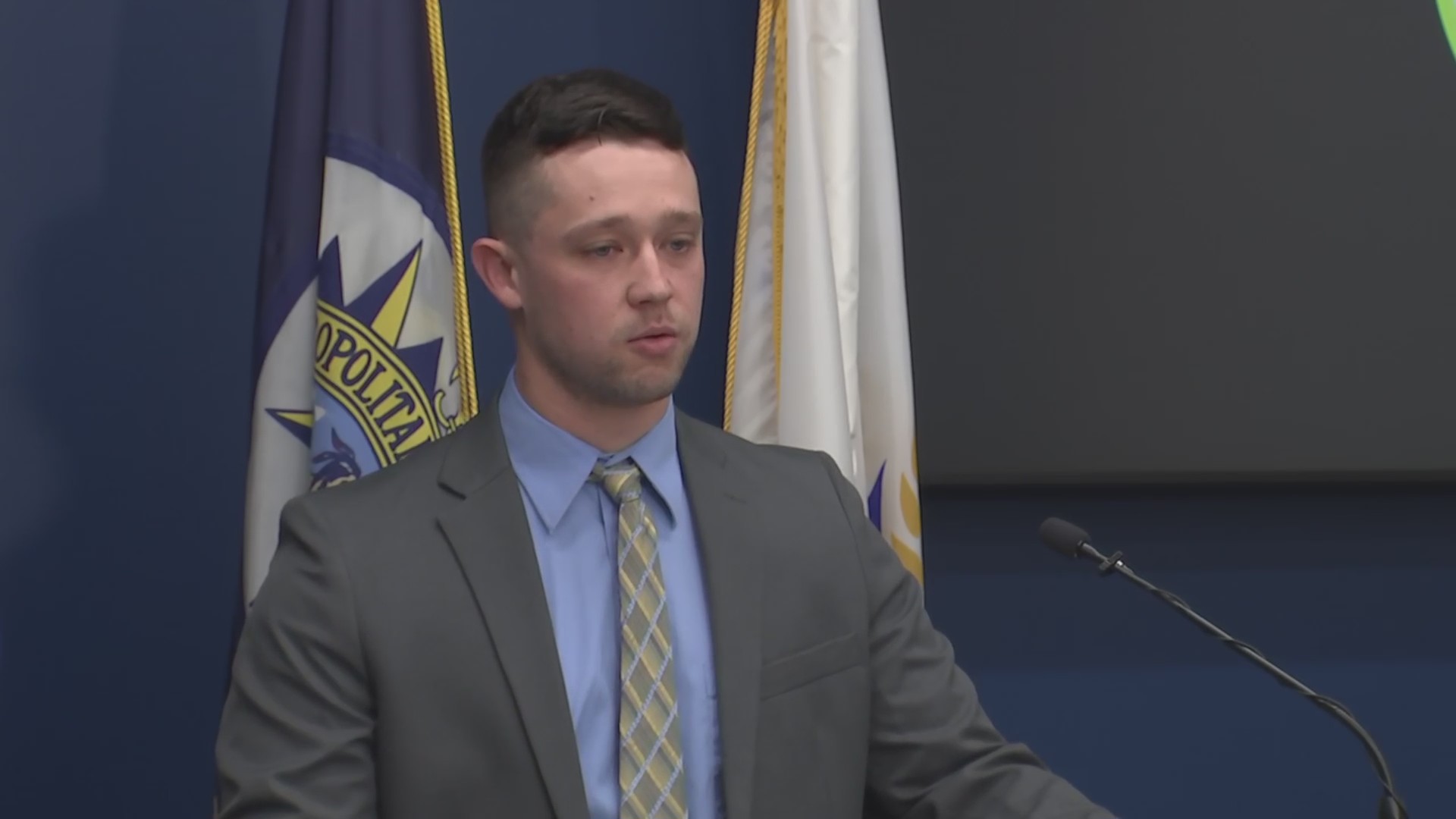 Detective Michael Collazo speaks on his experiences while responding to ...