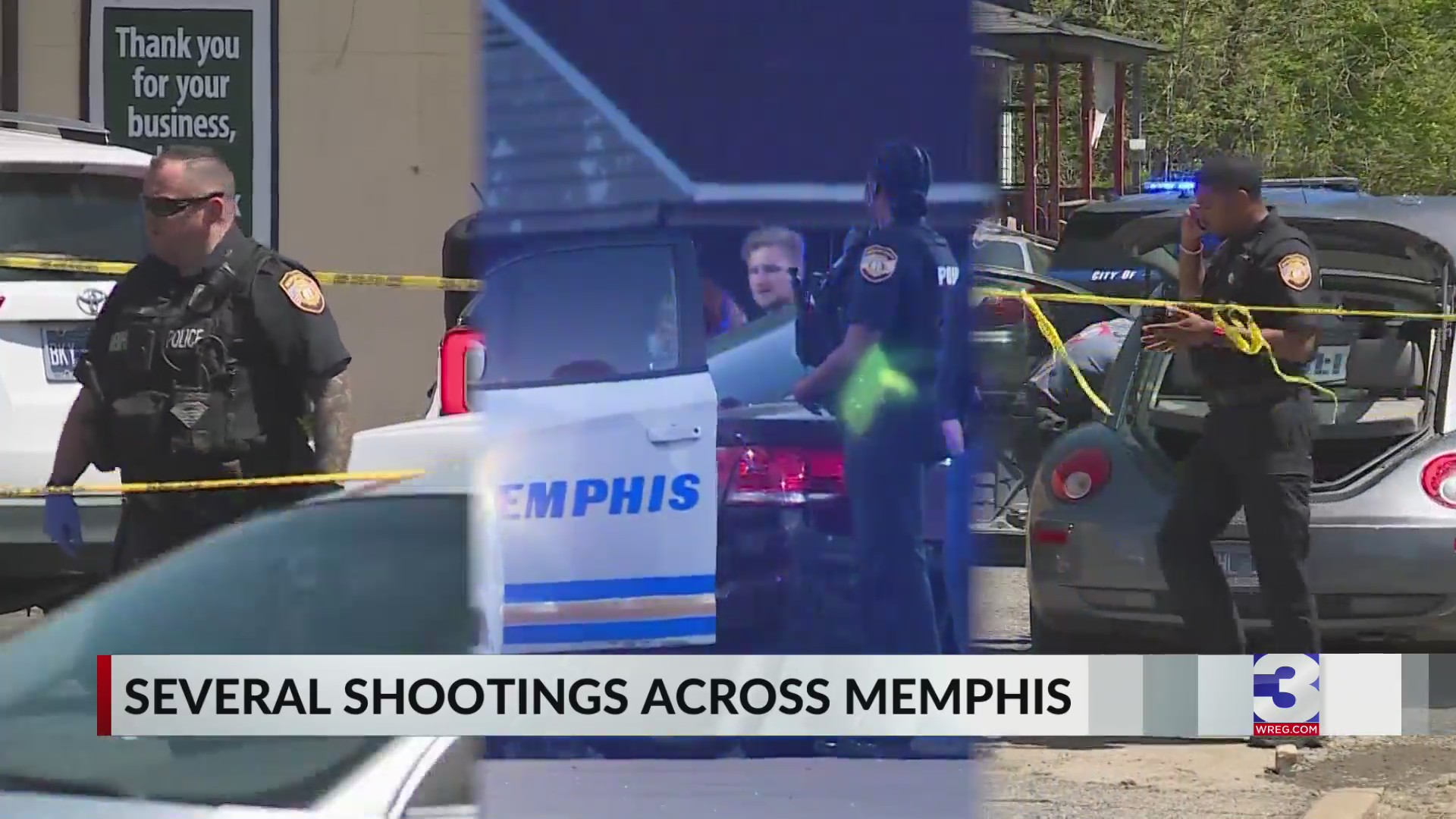 Police respond to multiple shootings across Memphis – WREG.com