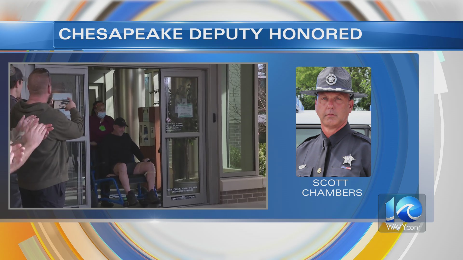 Chesapeake deputy injured in deadly Hampton shooting honored – WAVY.com