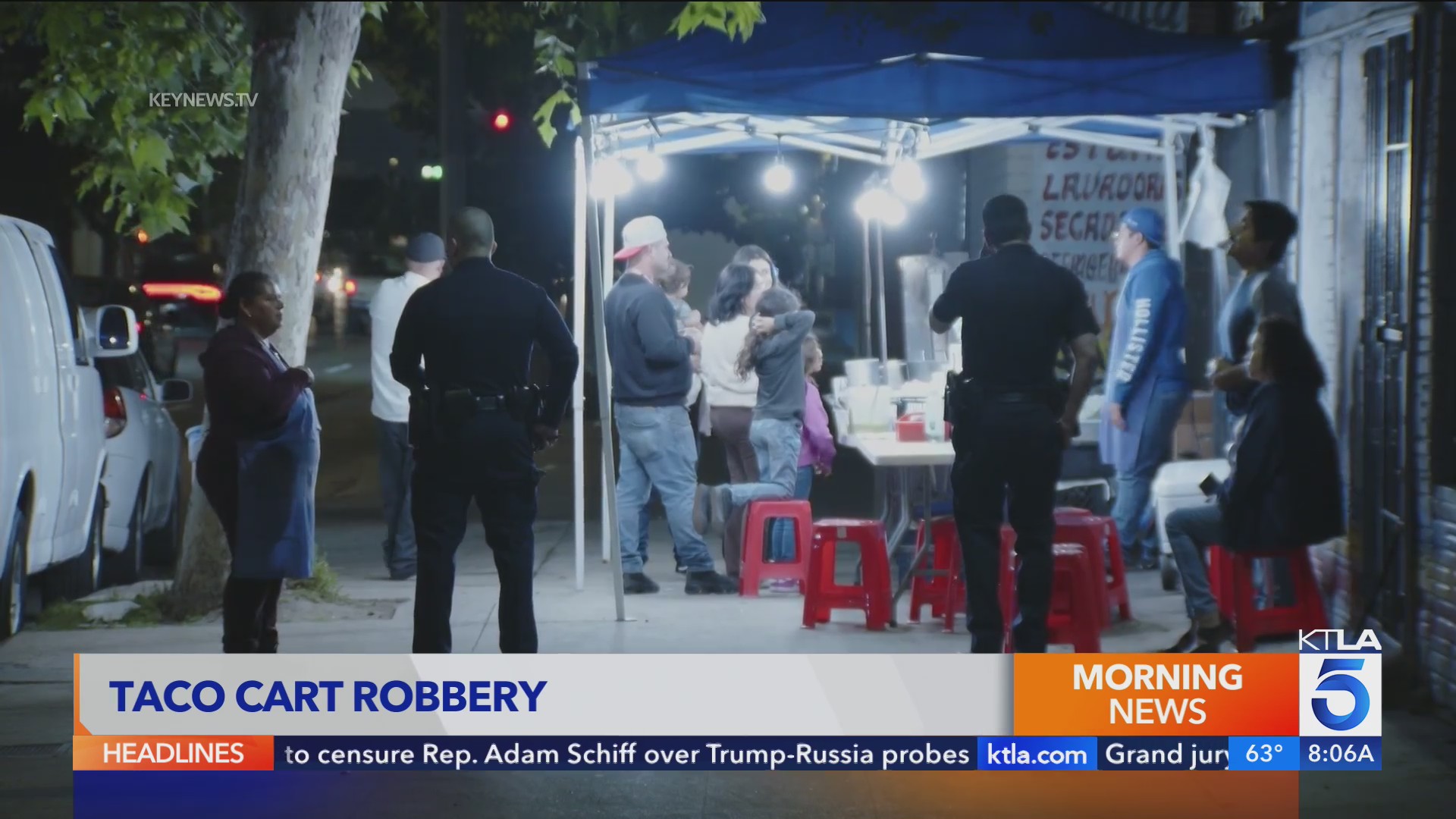2 sought in South Los Angeles taco stand robbery – KTLA