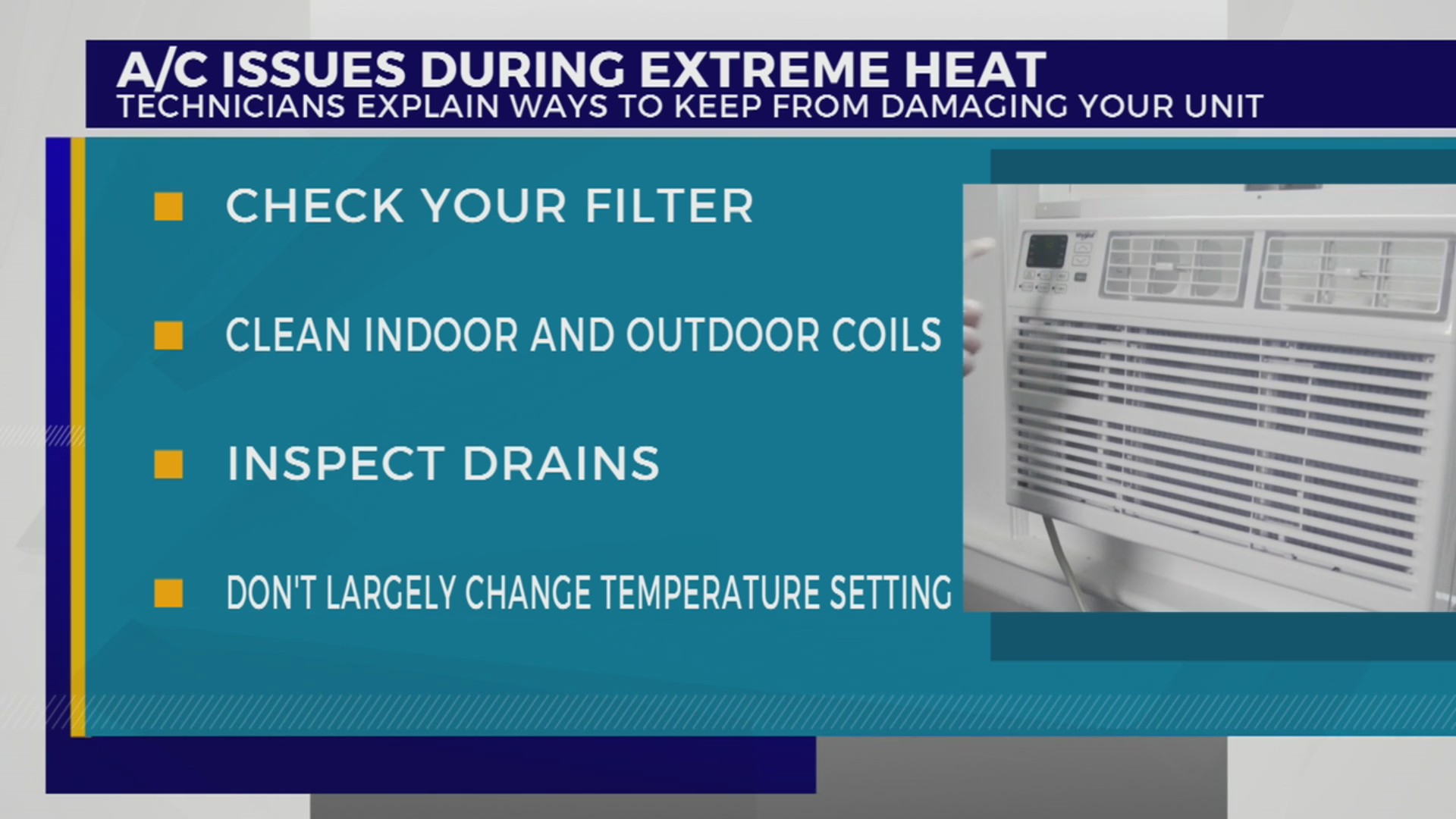 Technicians explain how to prevent damaging your AC unit – WKRN News 2