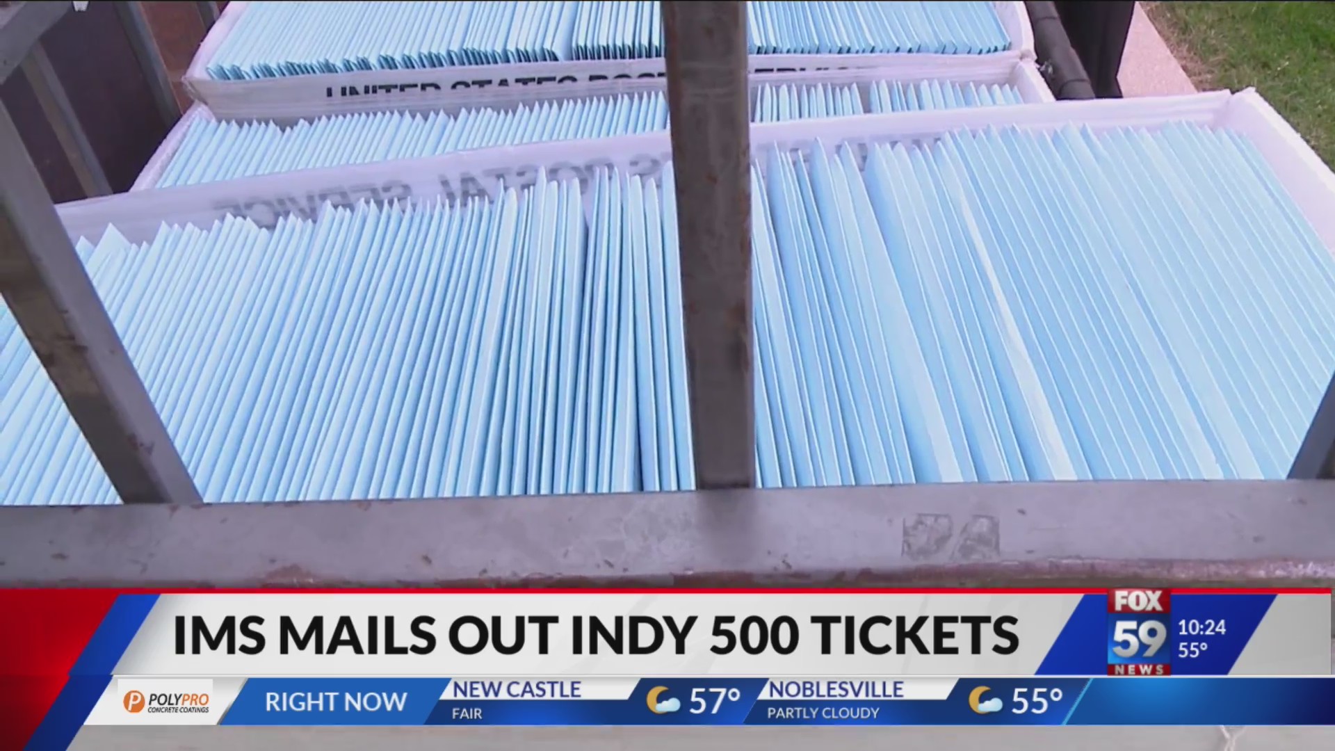 IMS mails famous blue envelopes containing 160,000 Indy 500 tickets to ...