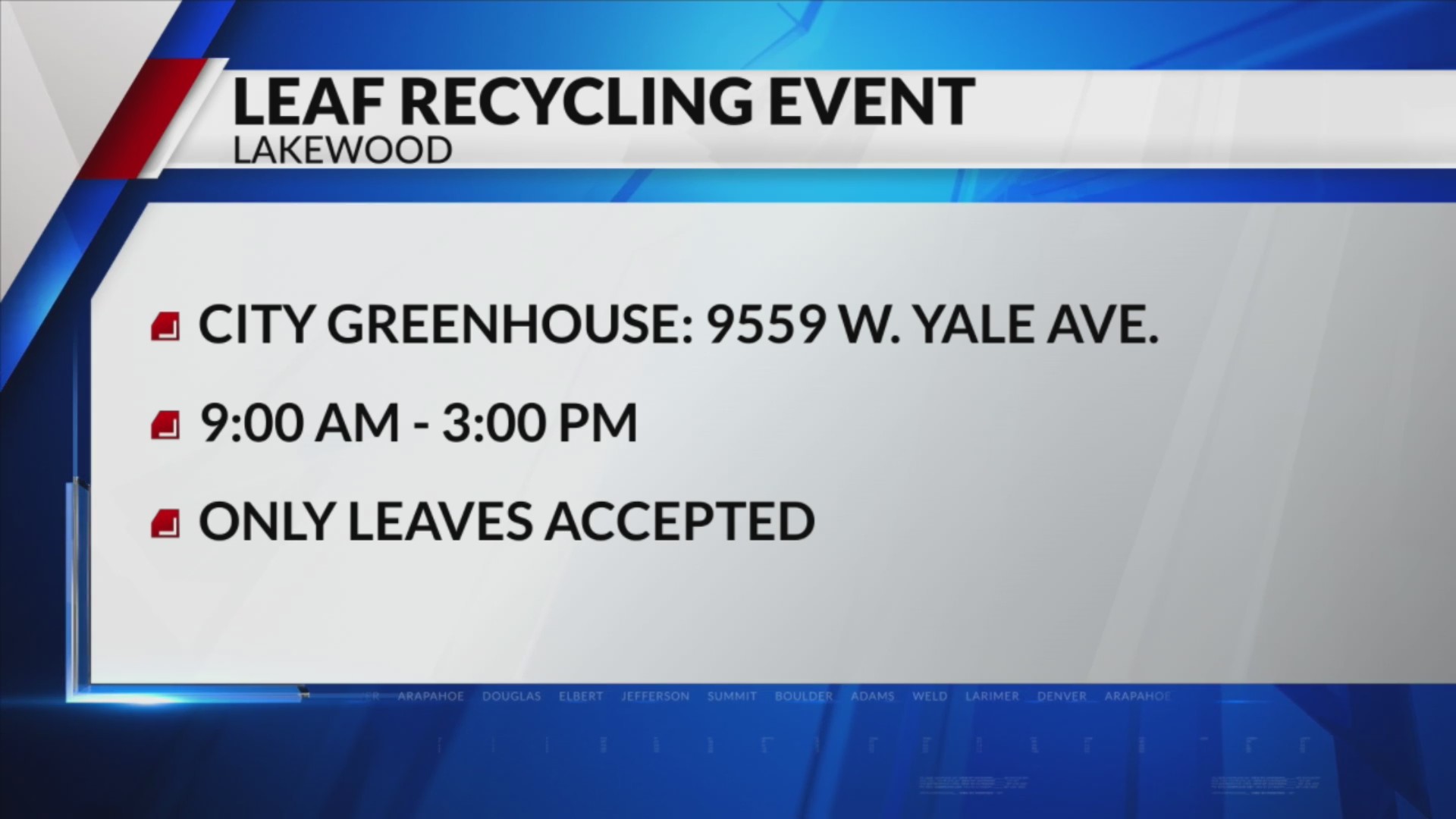 How to recycle your leaves in Lakewood – FOX31 Denver
