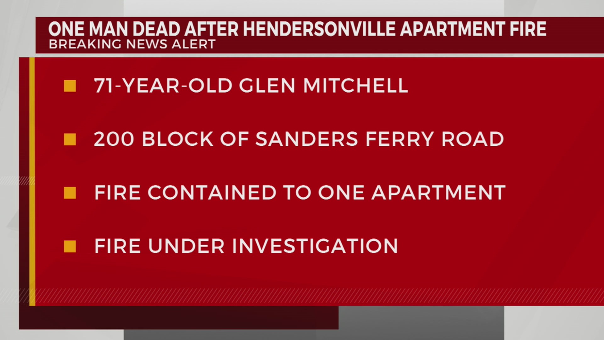 1 dead following Hendersonville apartment fire – WKRN News 2