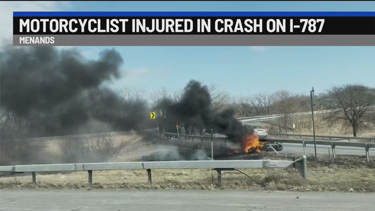 Motorcyclist injured in I-787 crash – NEWS10 ABC