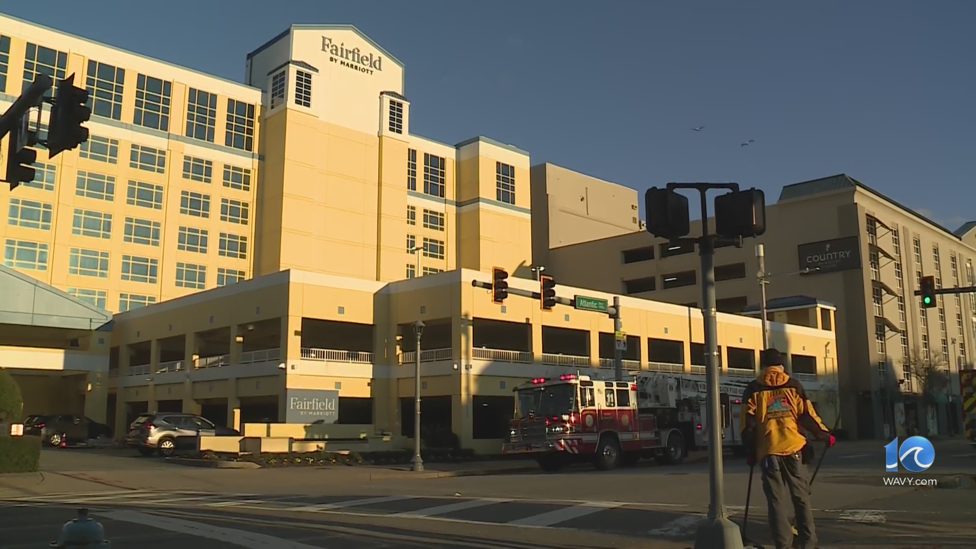 Crews respond to fire at Oceanfront hotel – WAVY.com