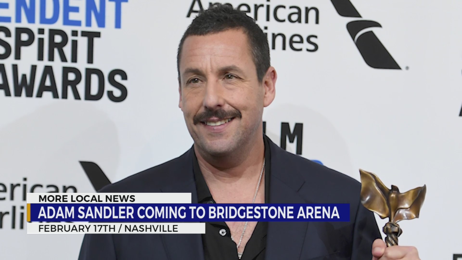 Adam Sandler coming to Bridgestone Arena in February – WKRN News 2