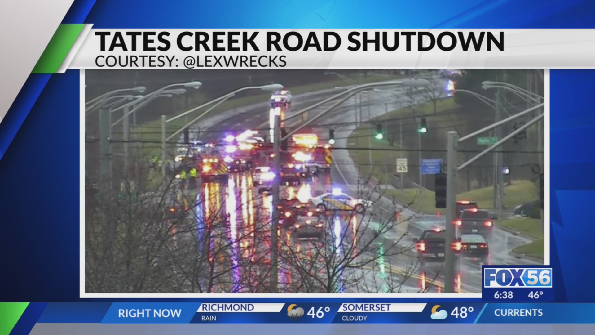Lexington wreck shuts down portions of Tates Creek Road – FOX 56 News