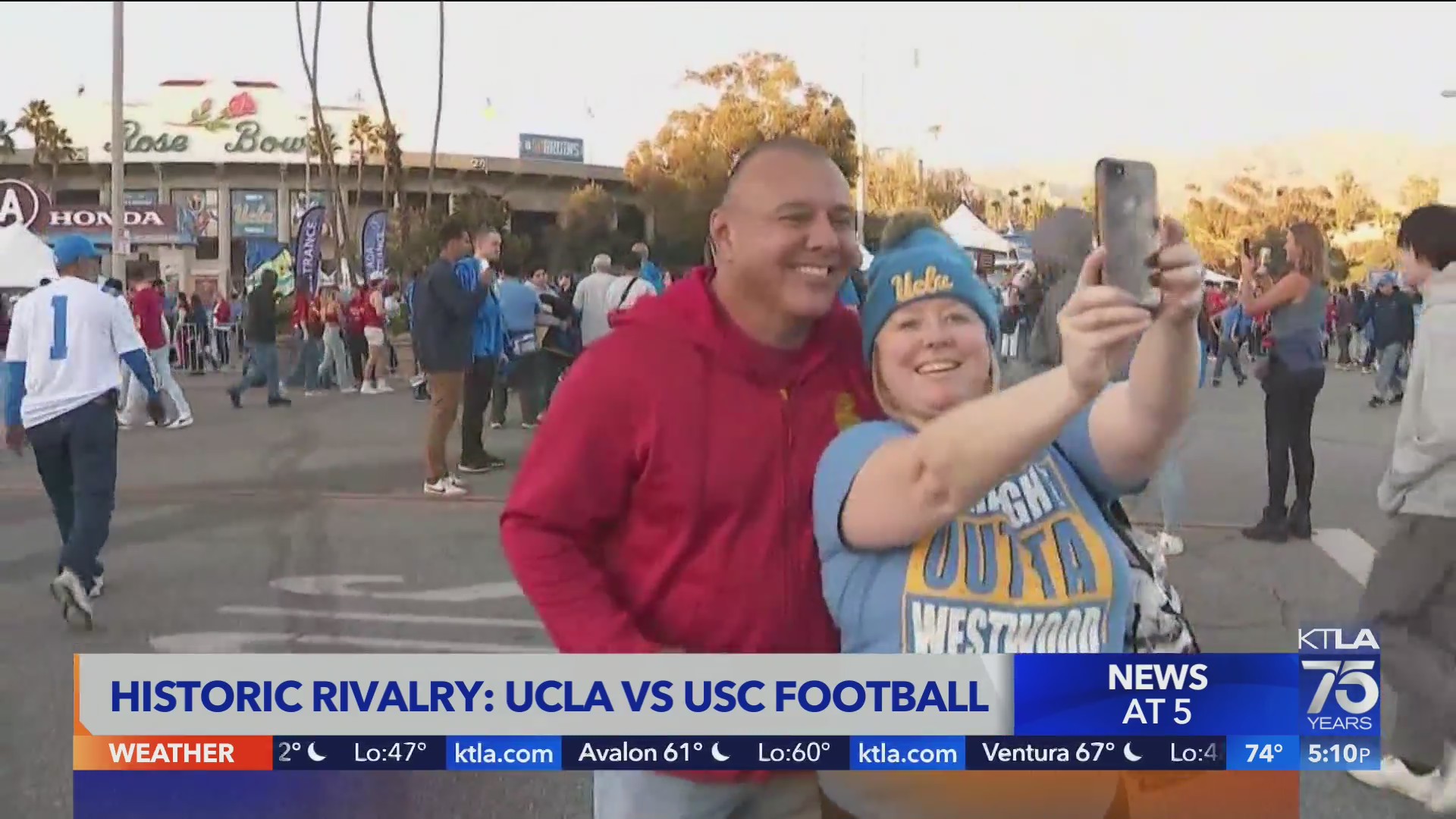USC, UCLA football rivalry squaring off in Los Angeles – KTLA