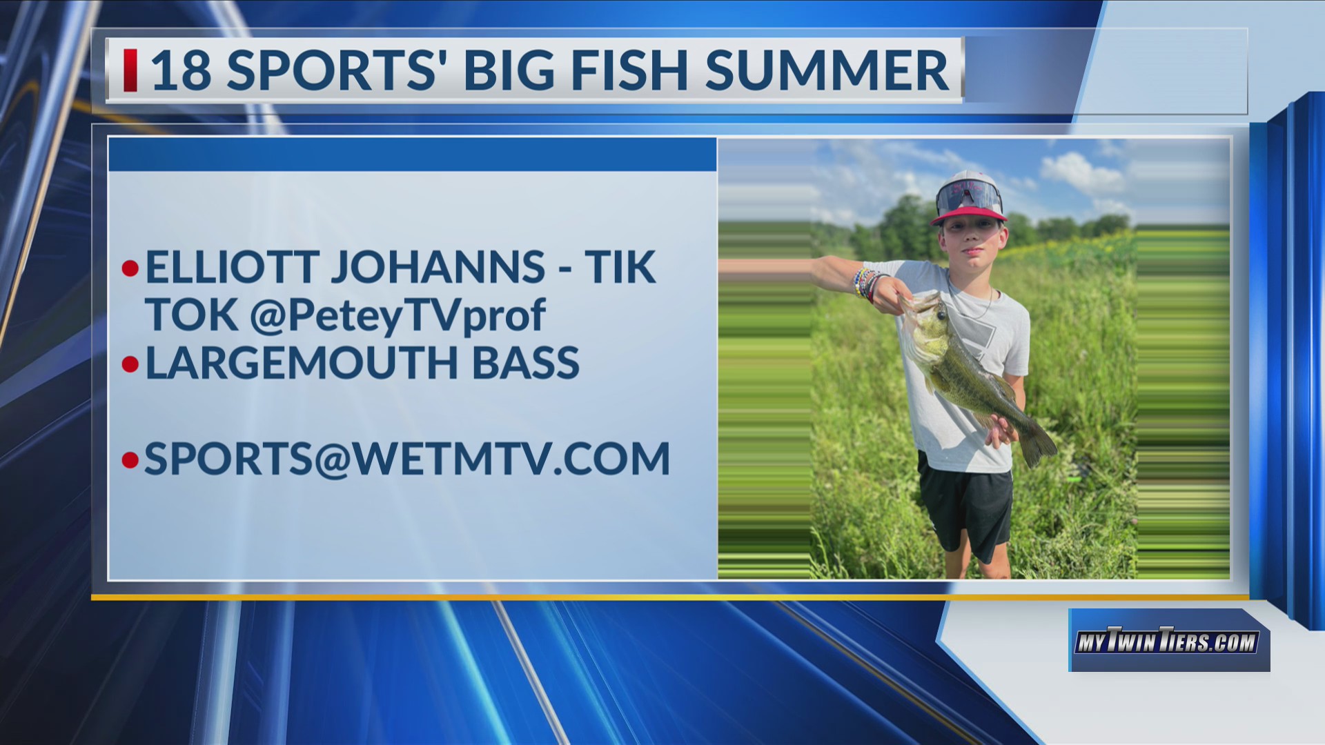 18 Sports’ Big Fish Summer – Elliott Johanns’ Largemouth bass – WETM ...