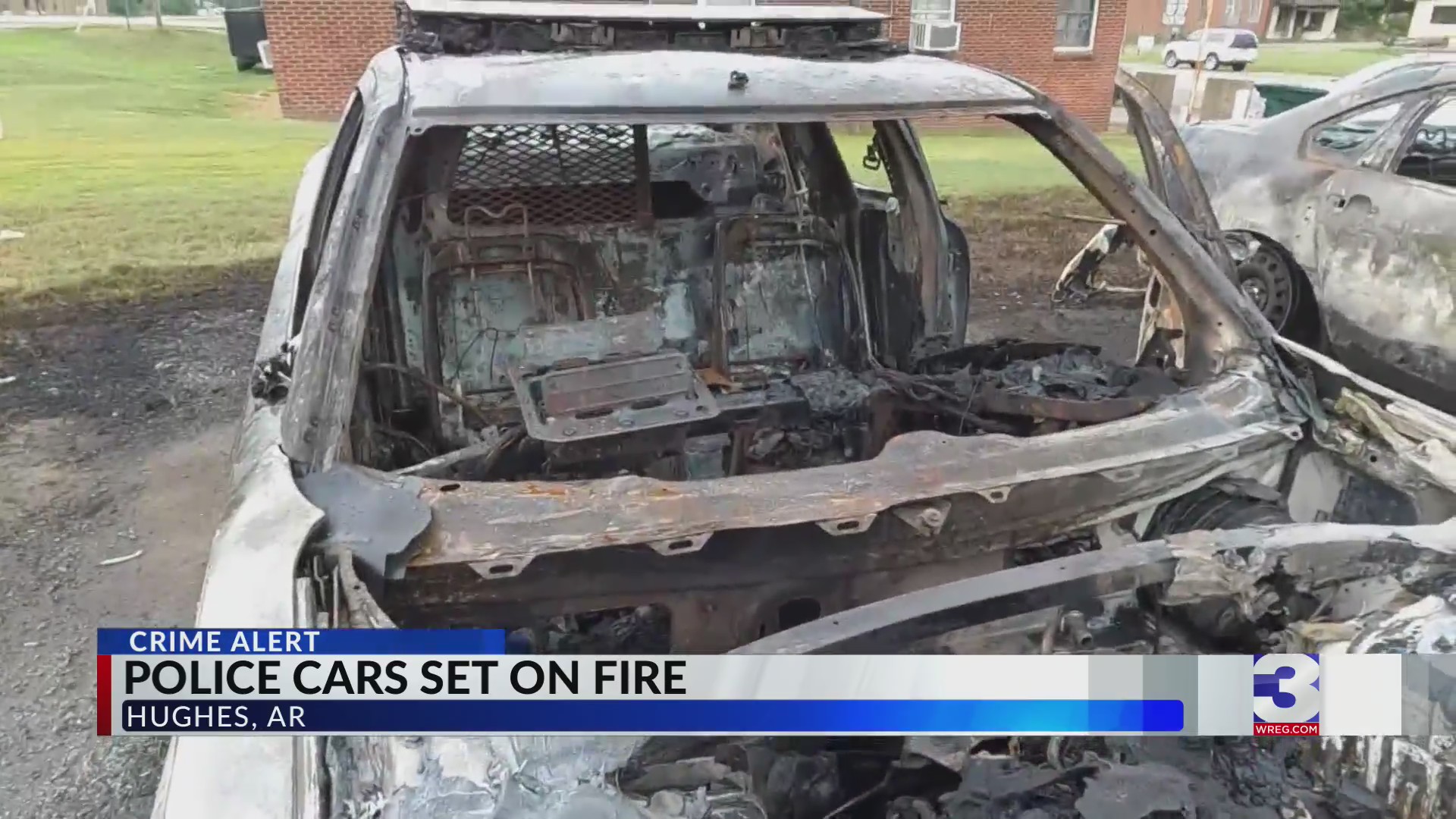 Hughes Police Department cars set on fire at City Hall – WREG.com