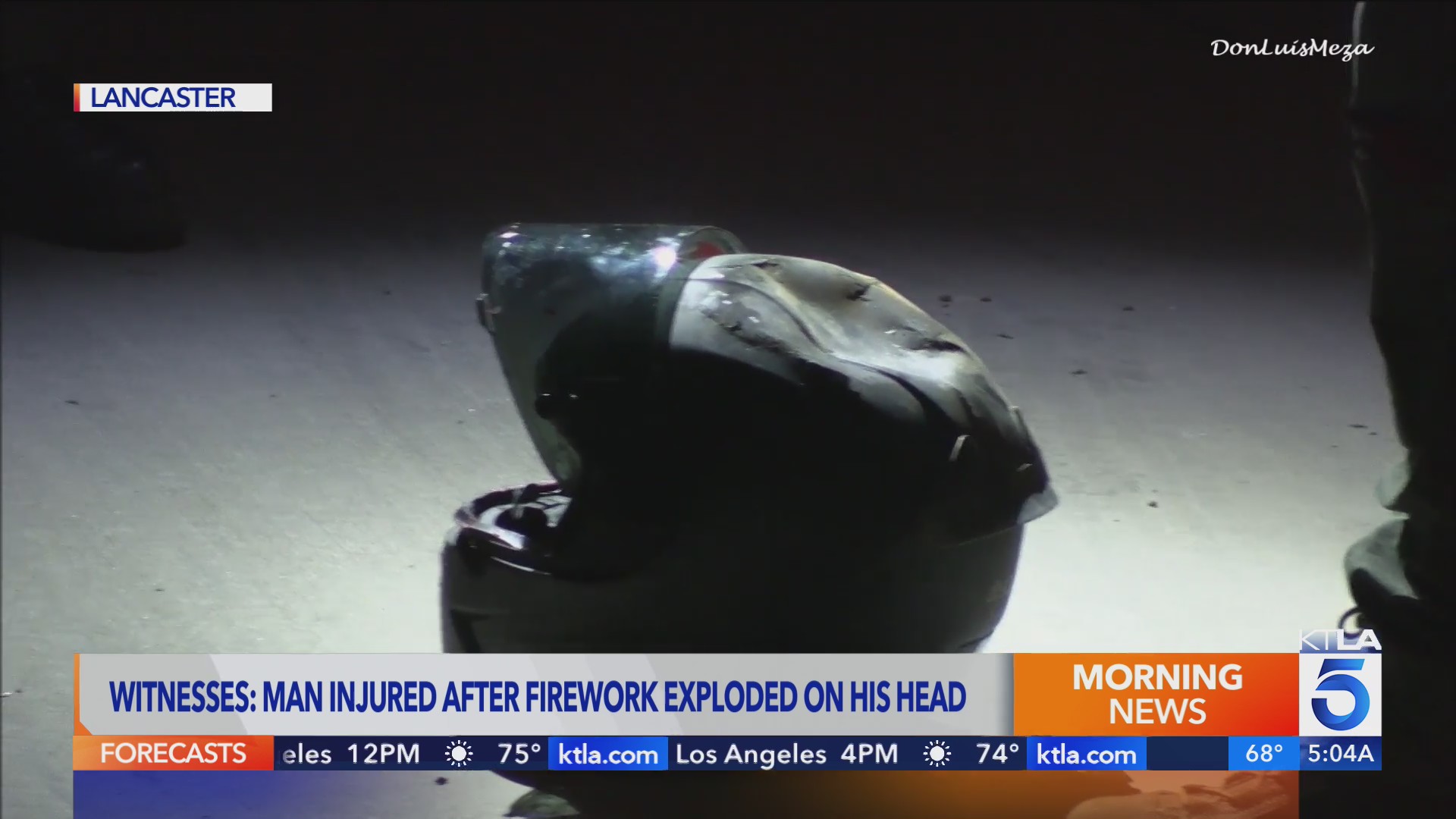 Man severely injured after firework explodes on his head – KTLA