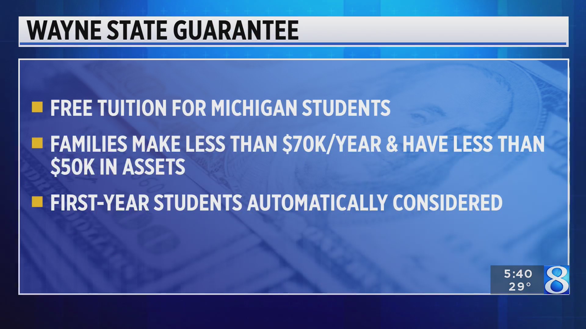 Wayne State in Detroit announces free tuition pledge program – WOODTV.com