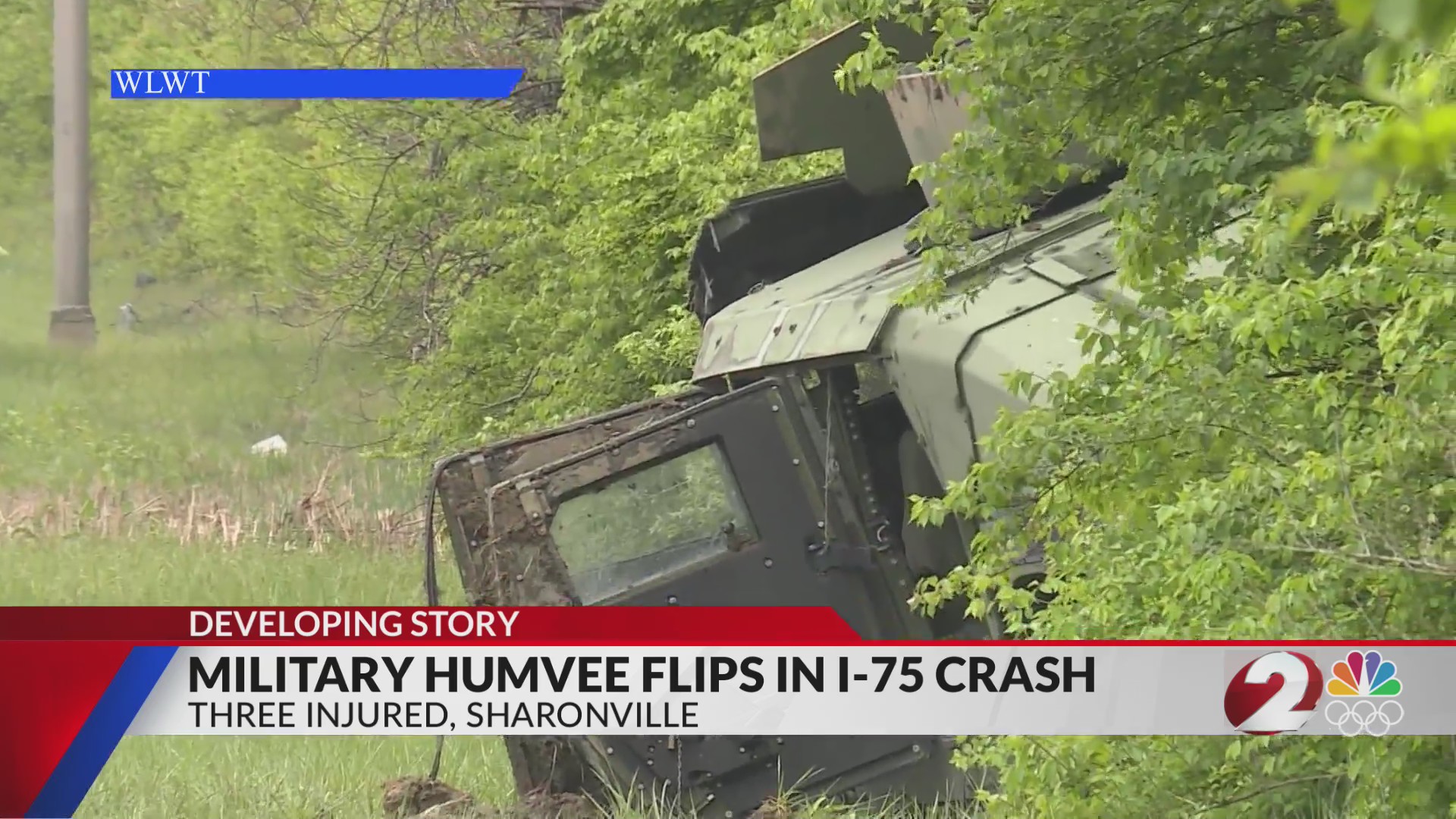 Humvee crashes into two semi trucks – WDTN.com