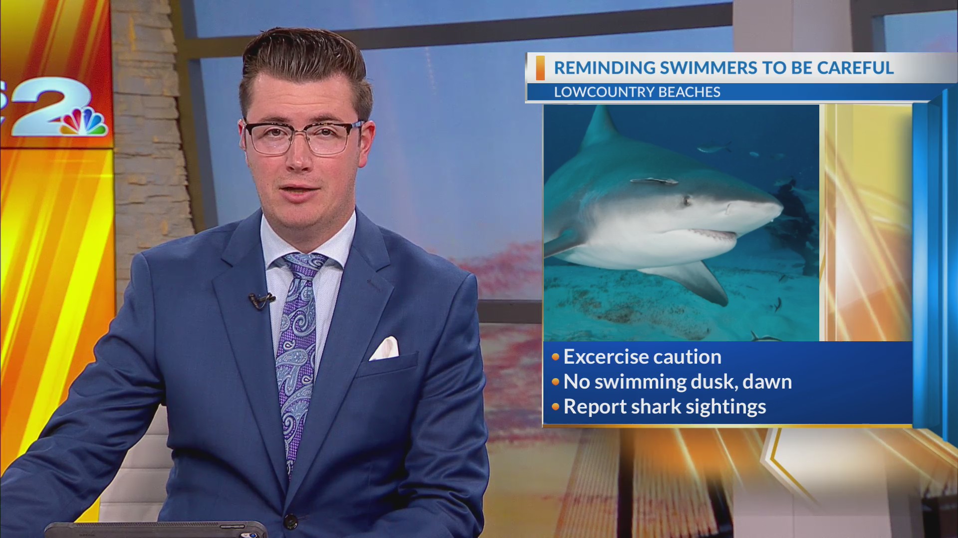 Beach communities remind swimmers to beware of sharks – WCBD News 2