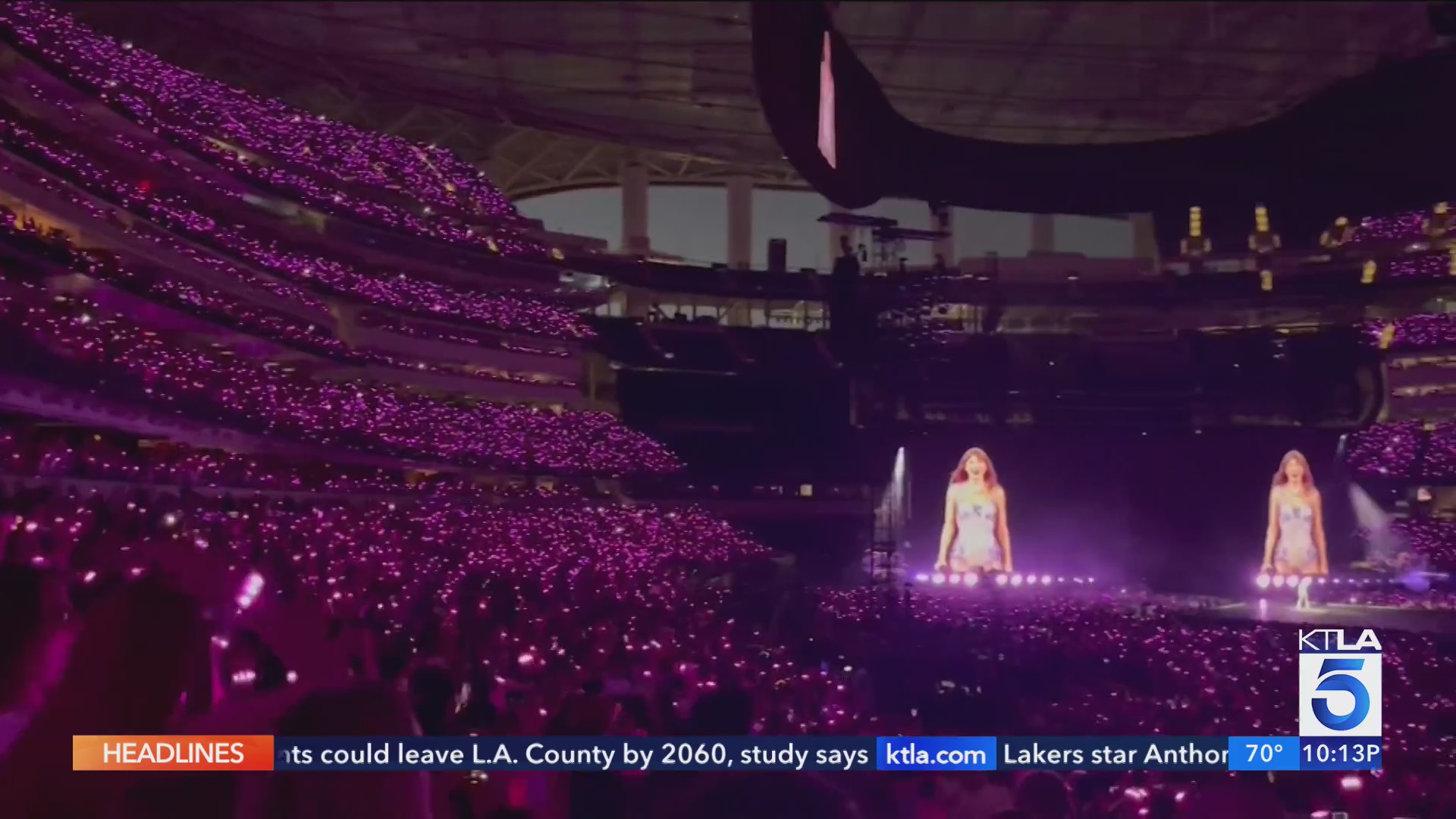 Taylor Swift mania takes over Sofi Stadium in L.A. for Night 2 – KTLA