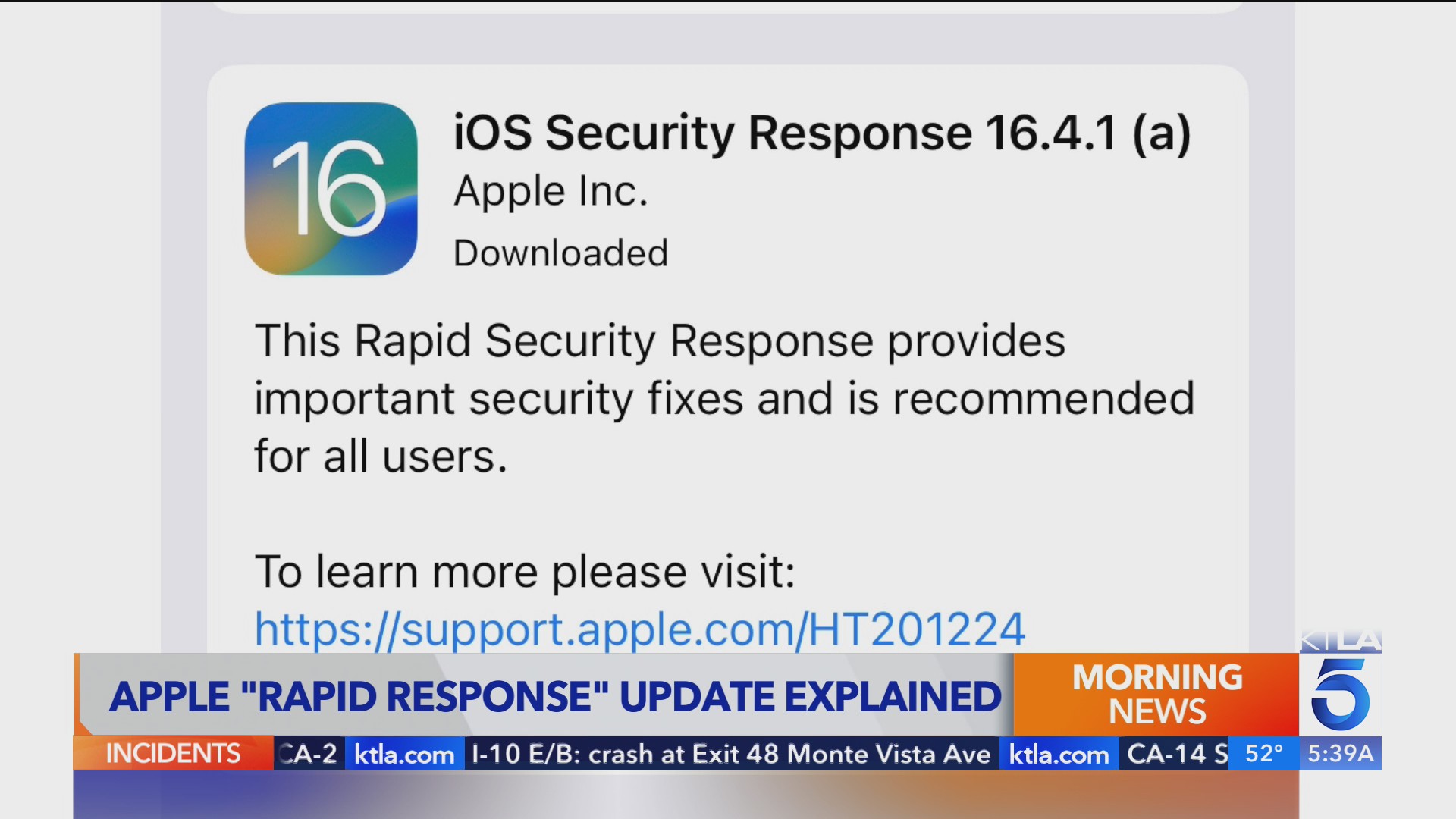 iPhone Rapid Security Response Explained! – KTLA