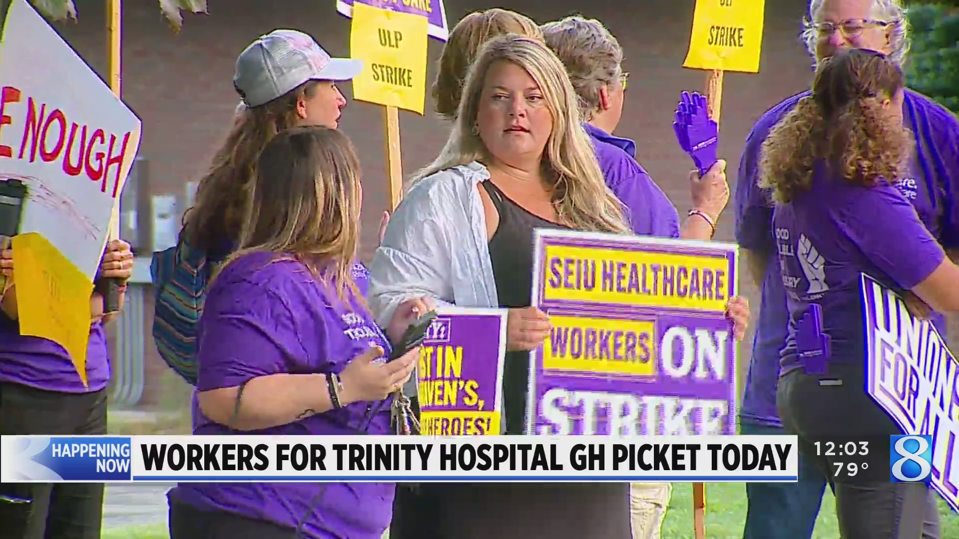 Trinity Grand Haven hospital union workers hold one-day strike – WOODTV.com