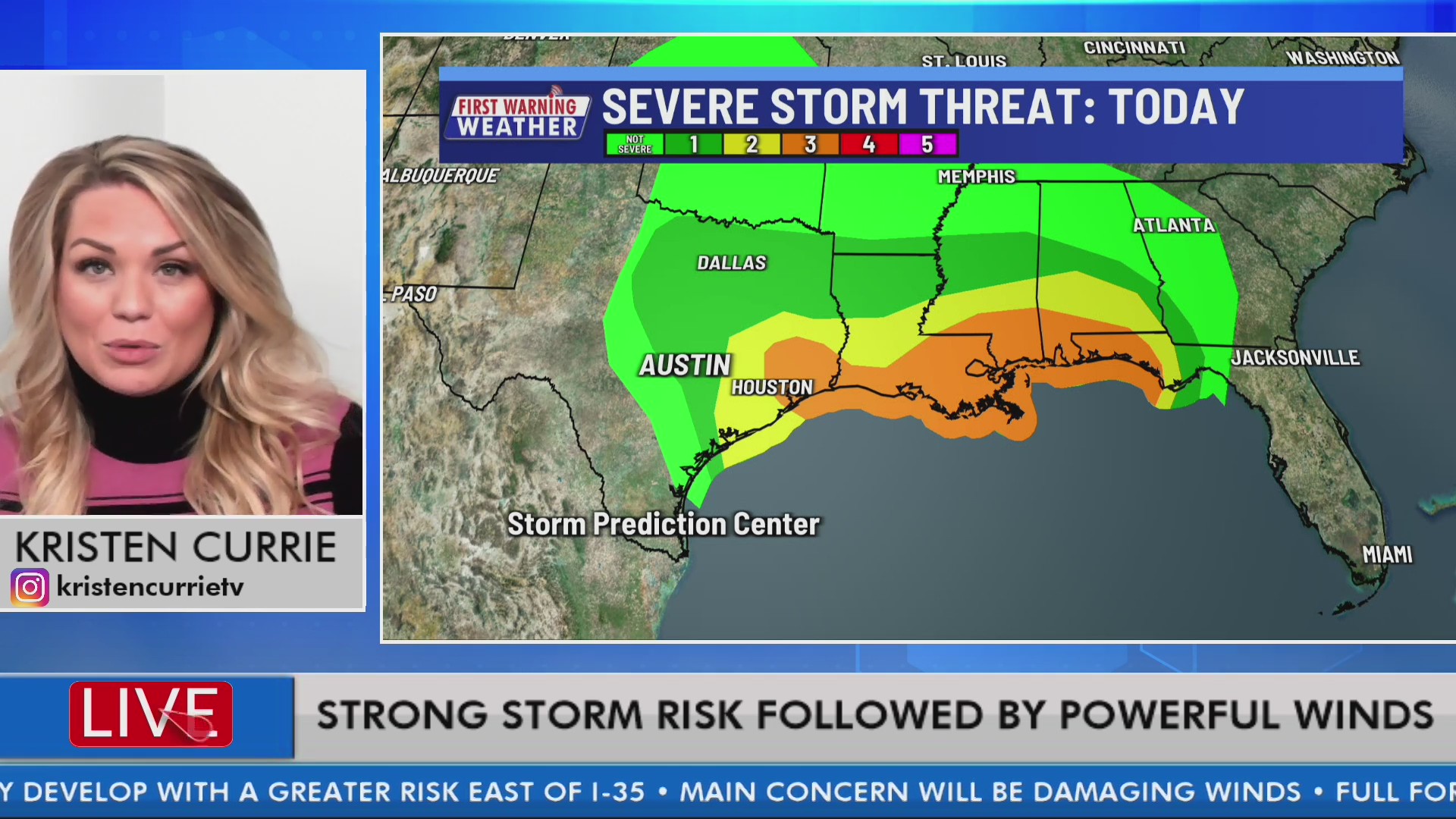 Kristen Currie update on strong storm risk, other big weather changes ...