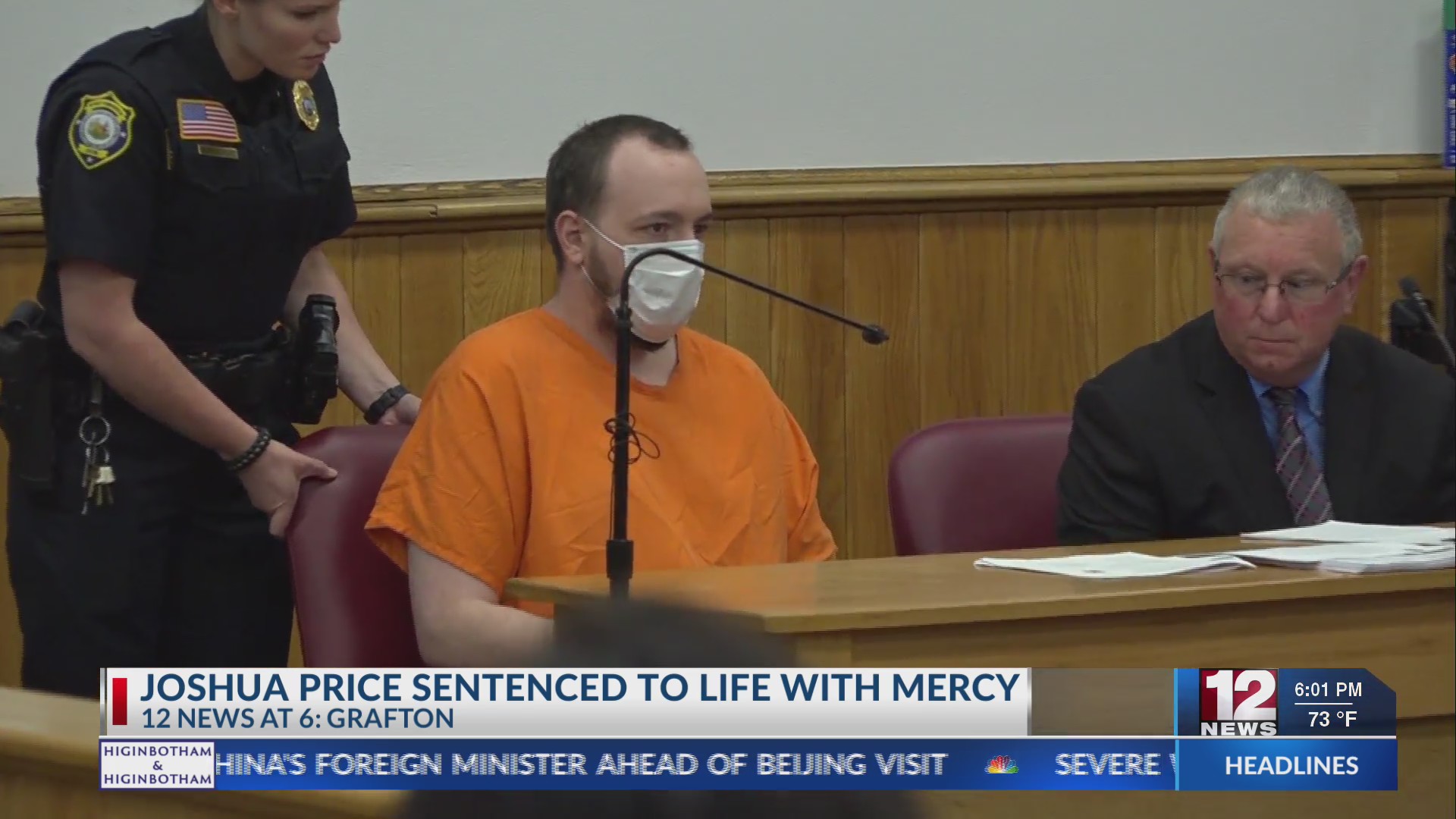 Joshua Price sentenced to life with mercy – WBOY.com