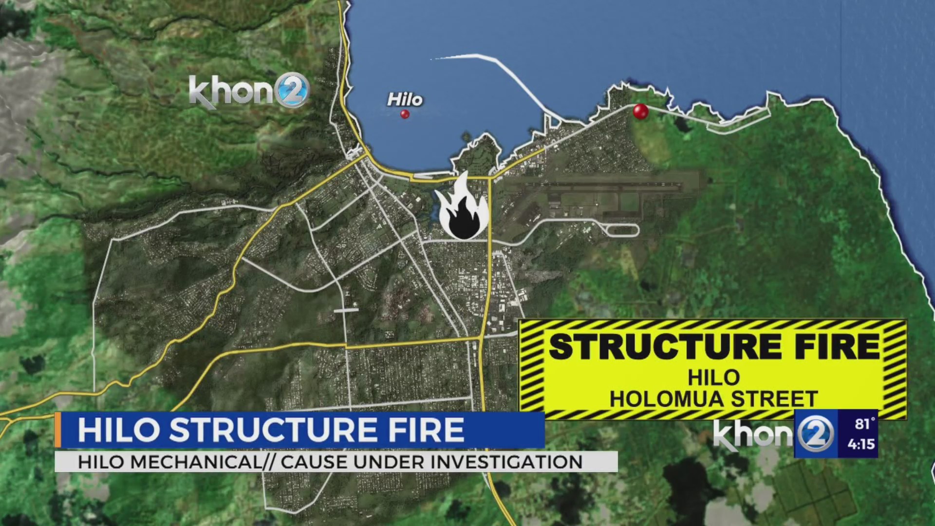 Fire at Hilo Mechanical under investigation – KHON2