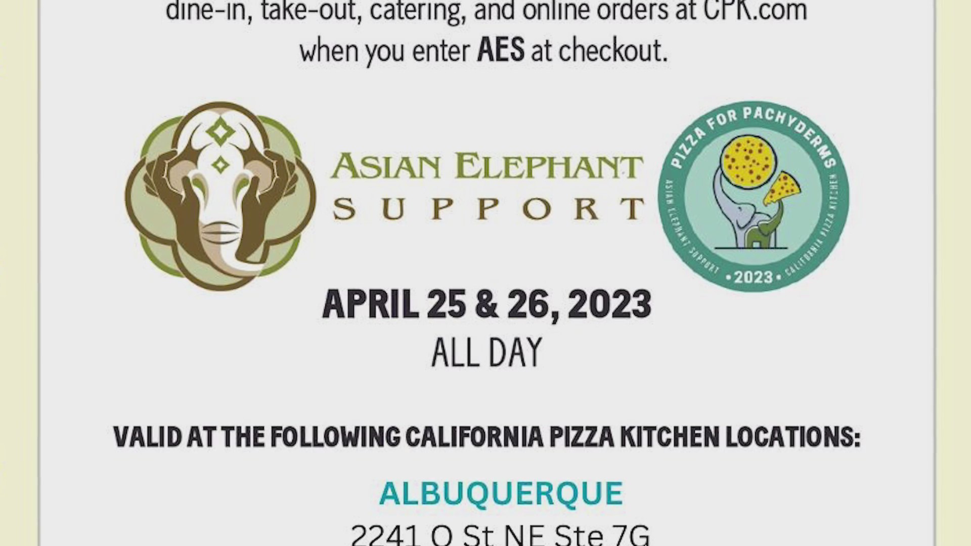‘Pizza for Pachyderms’ fundraising event – KRQE NEWS 13 – Breaking News ...