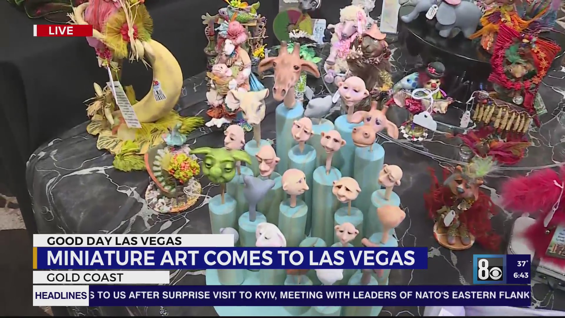 Miniature artist Sandi Leal makes whimsical characters – KLAS