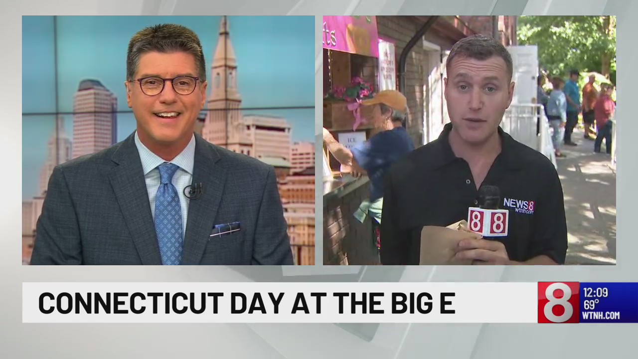 Sam Kantrow enjoying the food at The Big E – WTNH.com