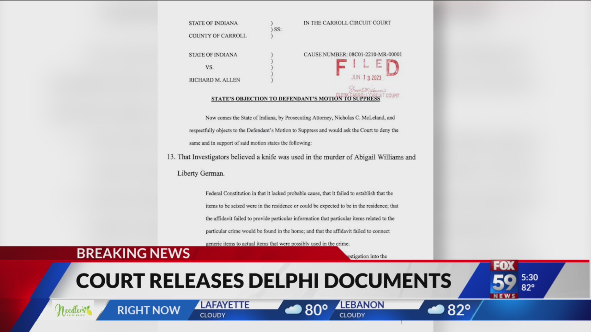 Delphi murder investigation: 118 documents released – Fox 59