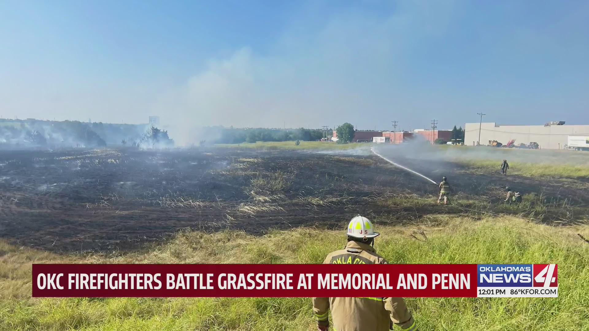 Fire crews battle grass fire in Oklahoma City – KFOR.com Oklahoma City