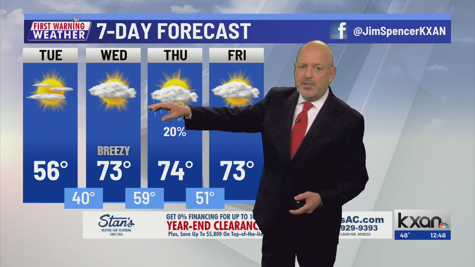 First Warning Weather with Jim Spencer – KXAN Austin
