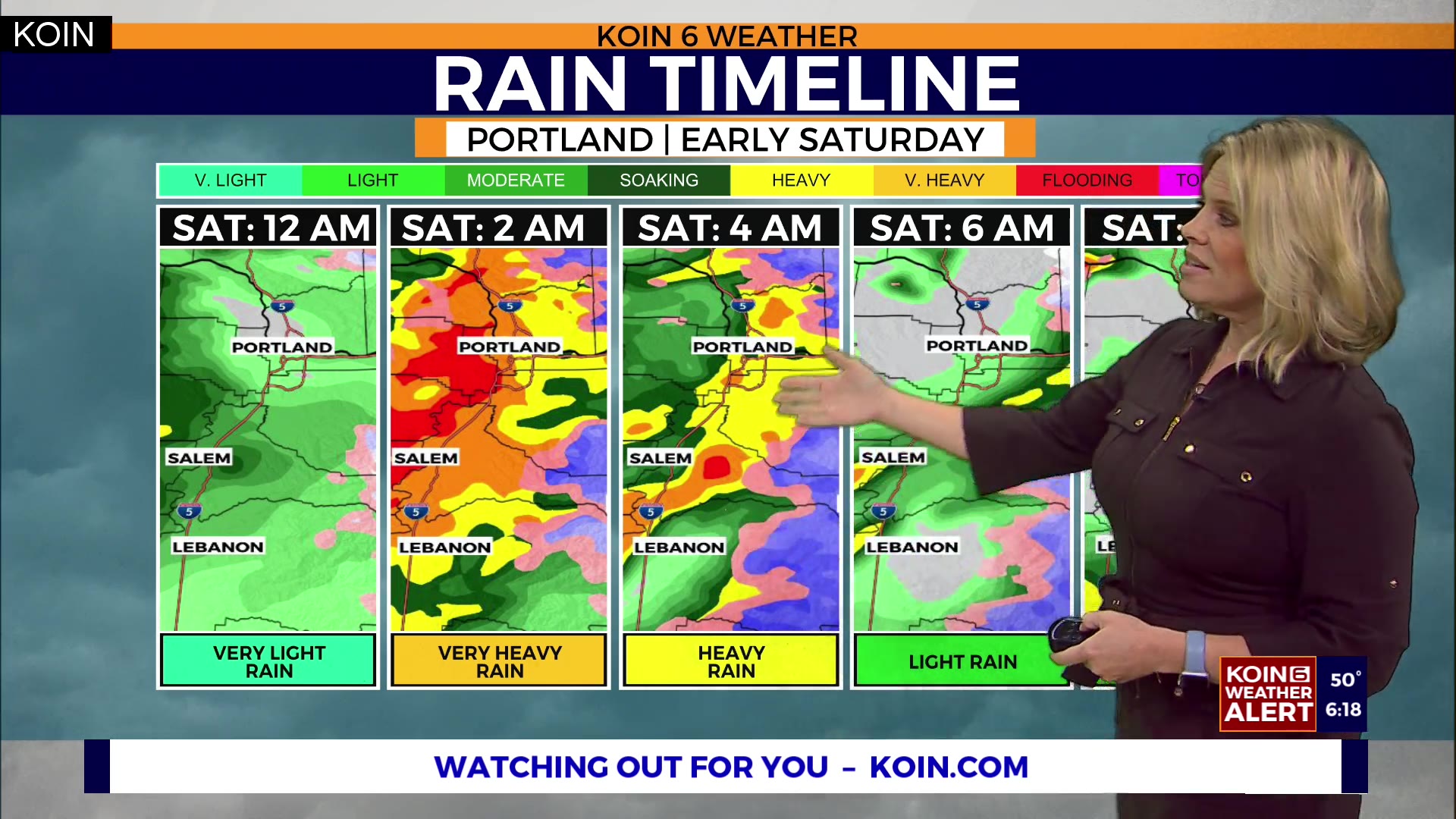 Weather forecast: Heavy rain moving through Portland early Saturday ...