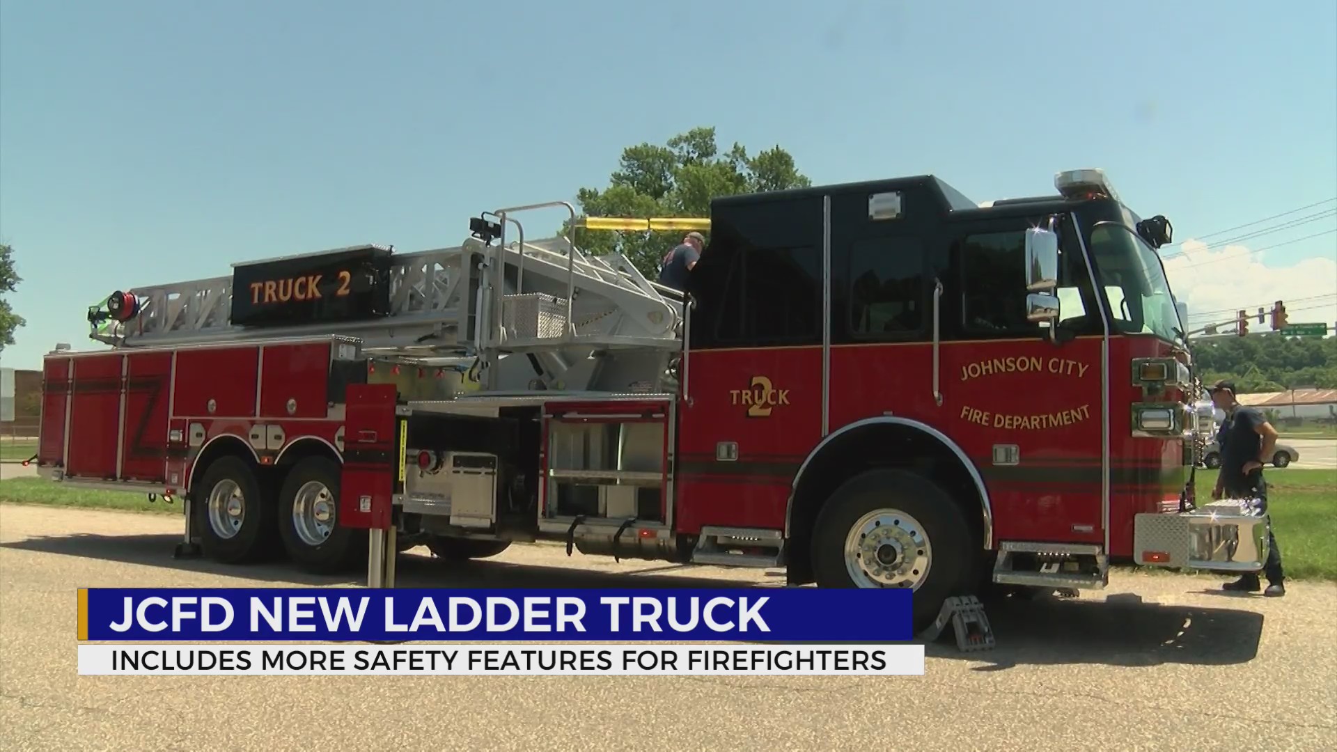 Johnson City Fire Department welcomes new ladder truck – WJHL | Tri ...