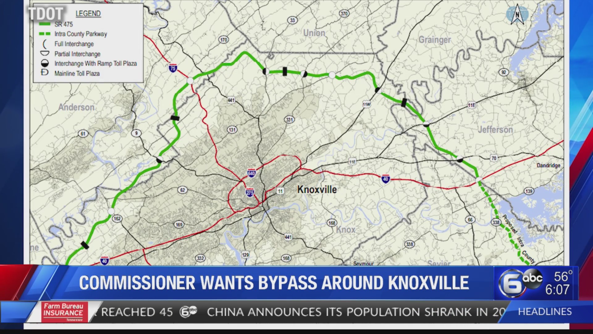 Commission vote bypass around Knoxville – WATE 6 On Your Side