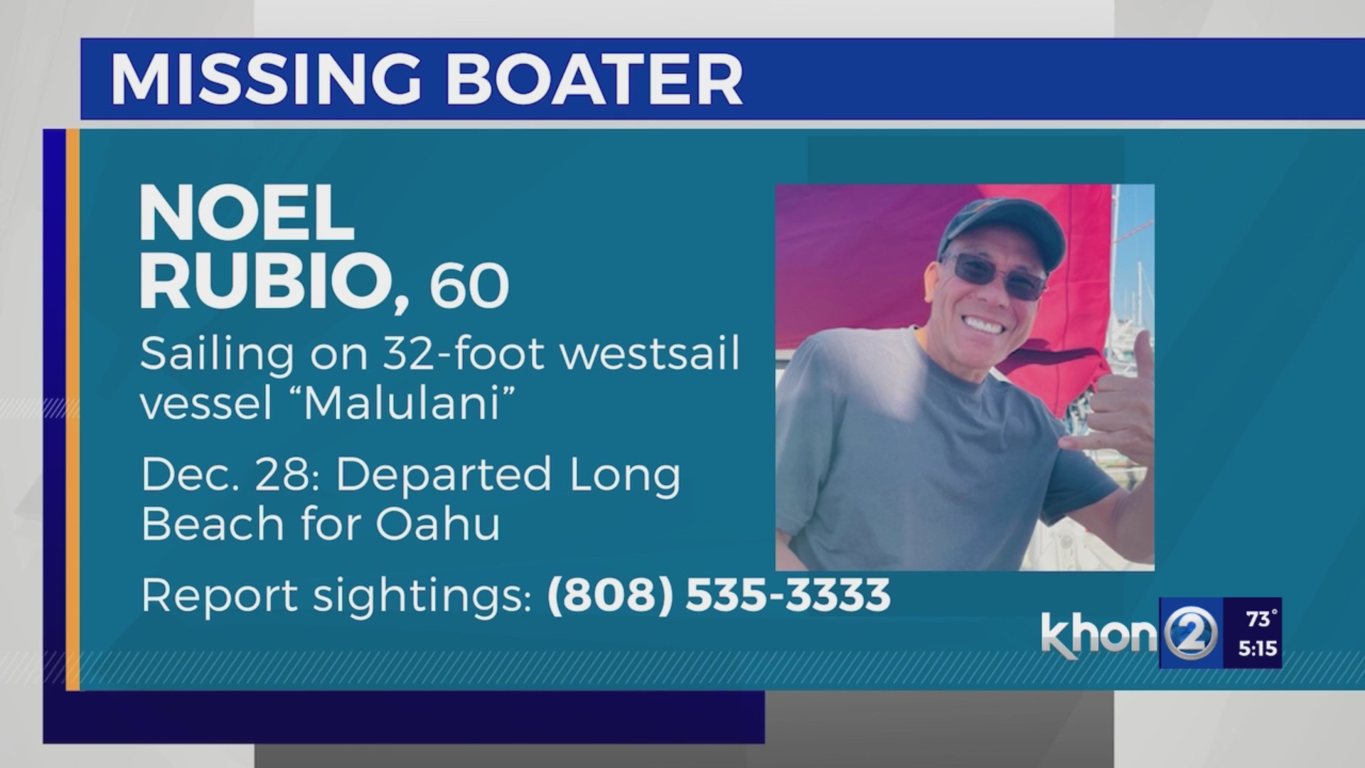 USCG searches for missing boater and Malulani during their journey to ...