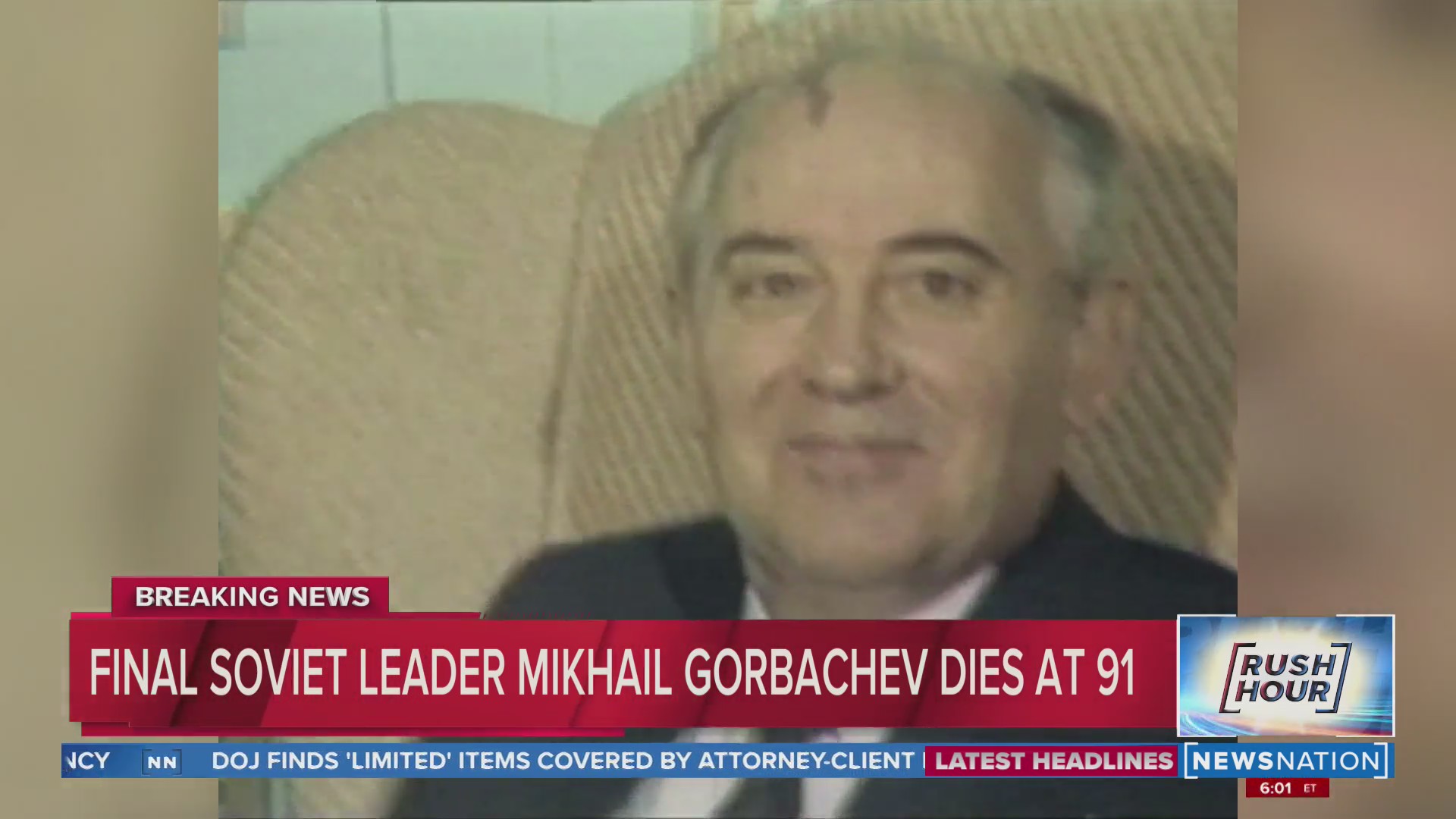 Final Soviet leader Mikhail Gorbachev dies at 91 | Rush Hour – NewsNation