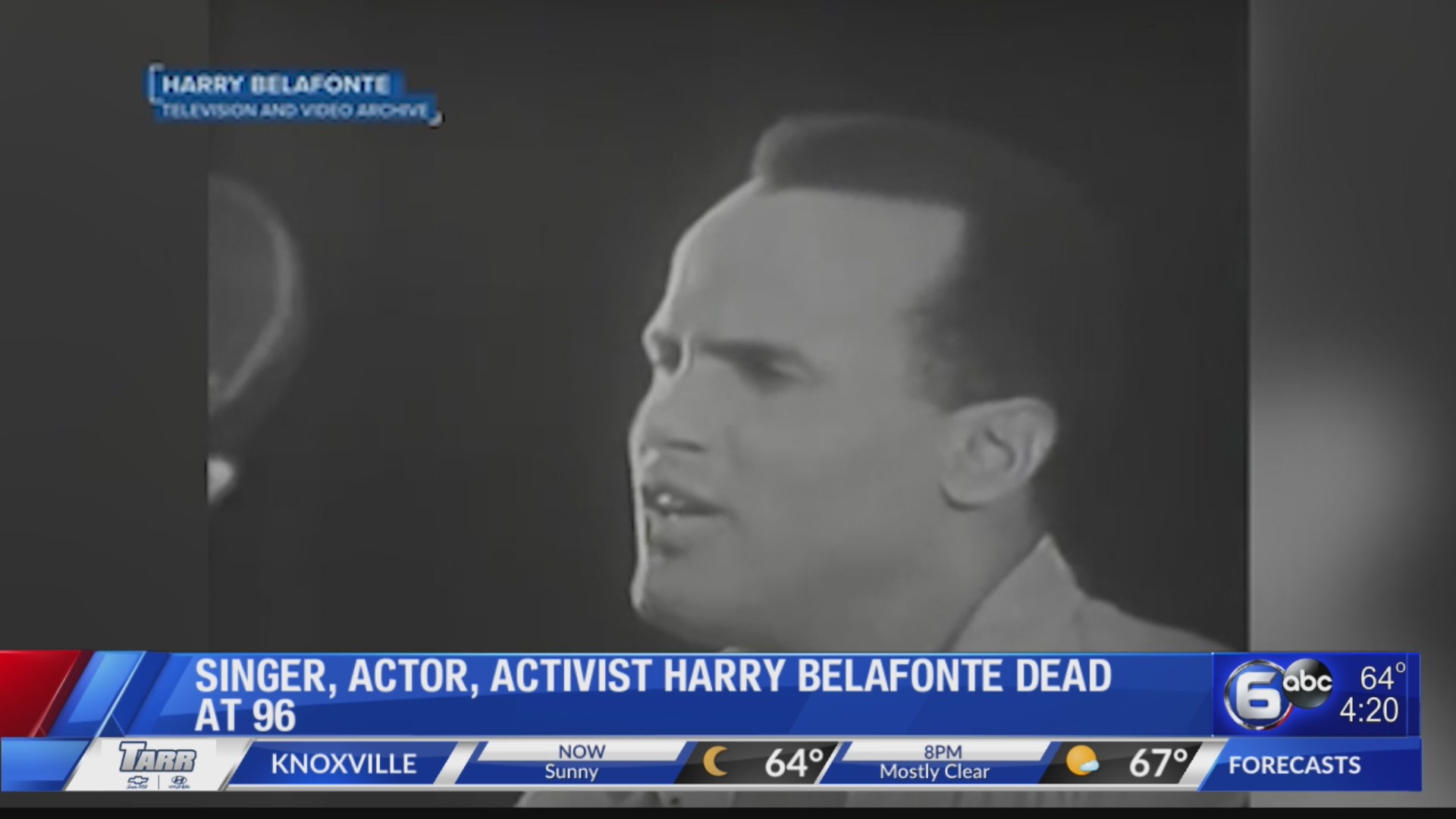 Singer, actor, activist Harry Belafonte dead – WATE 6 On Your Side