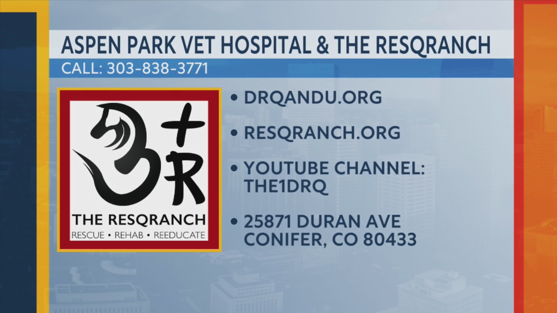 Aspen Park Vet Hospital & ResqRanch – FOX31 Denver