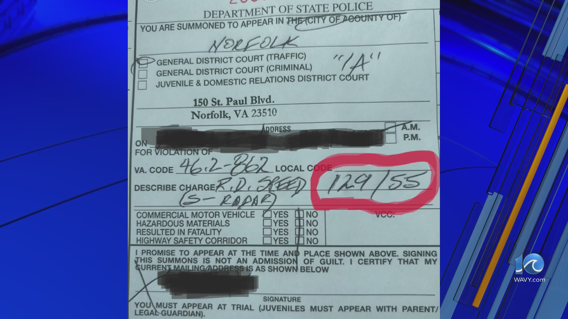 VSP clocks driver going 129 mph in Norfolk – WAVY.com