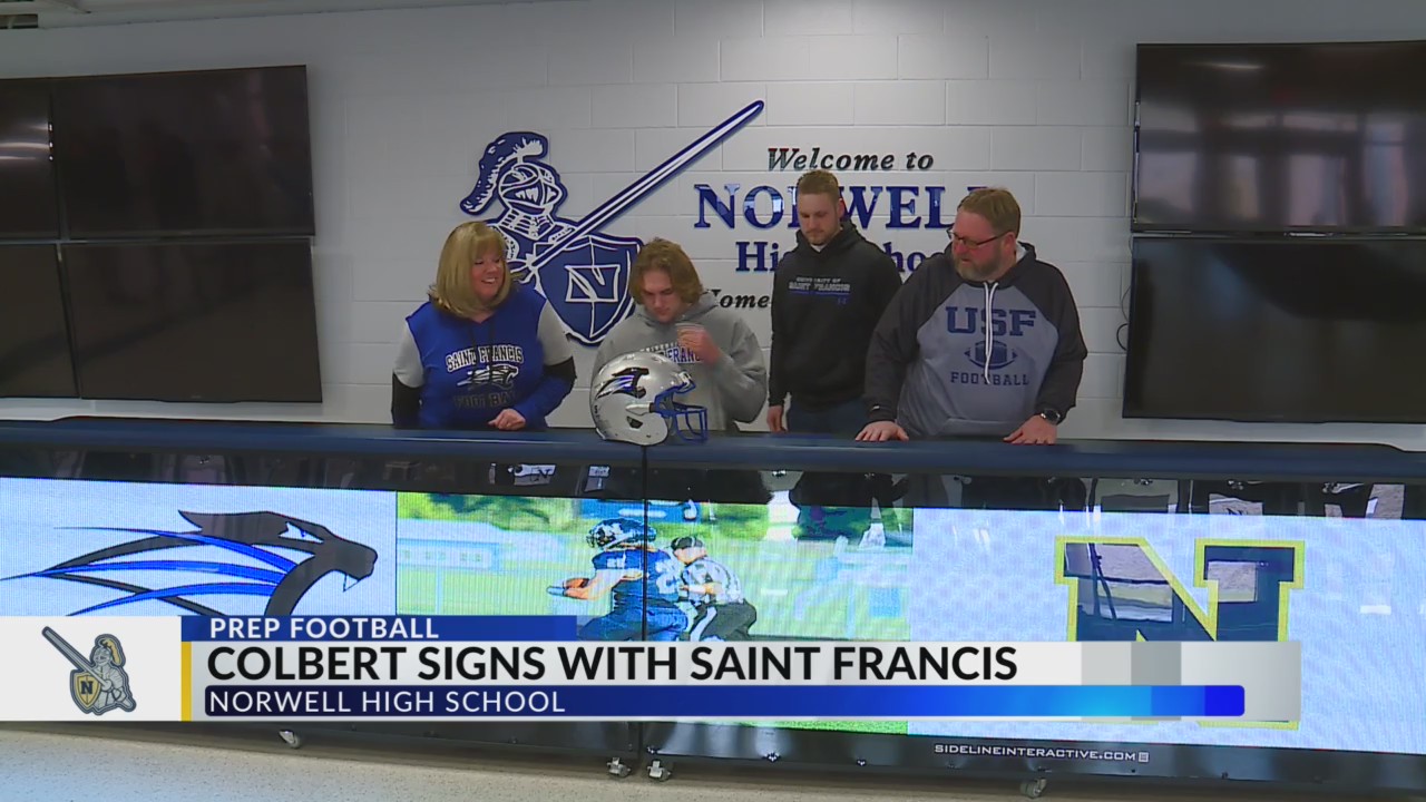 Norwell’s Jon Colbert signs with Saint Francis football – WANE 15