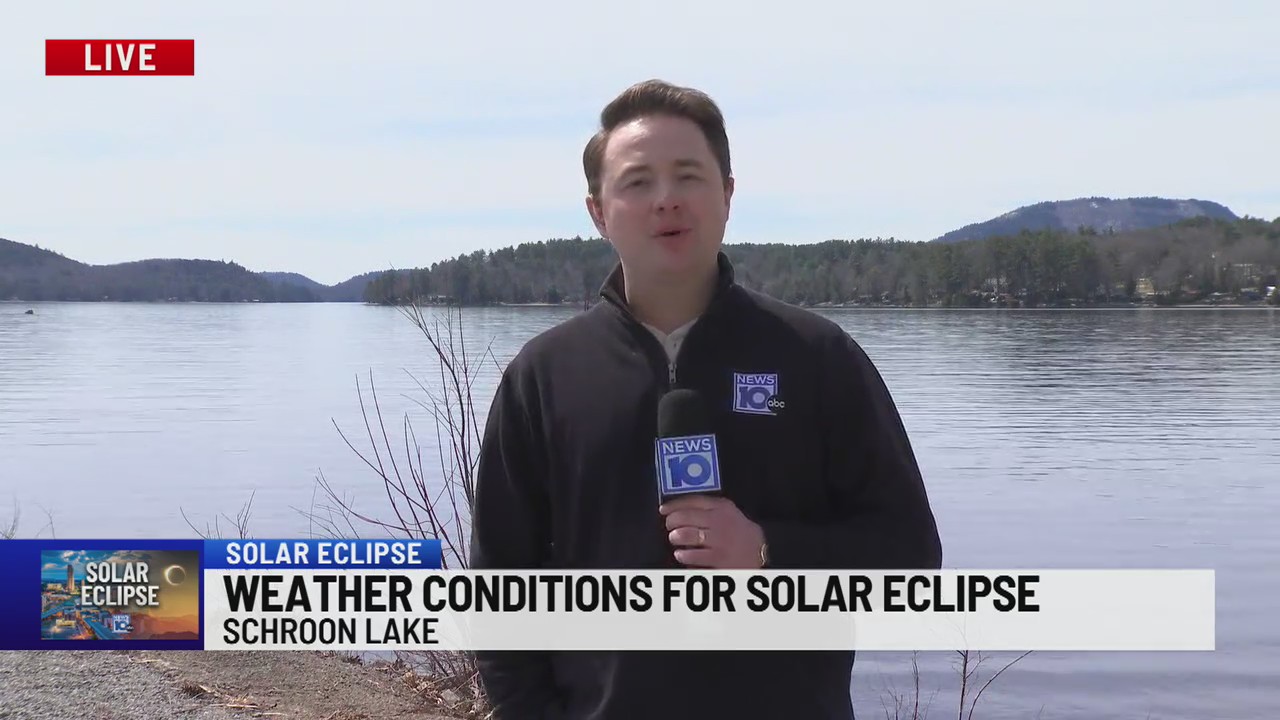 Matt Mackie live from Schroon Lake, discussing weather conditions for ...