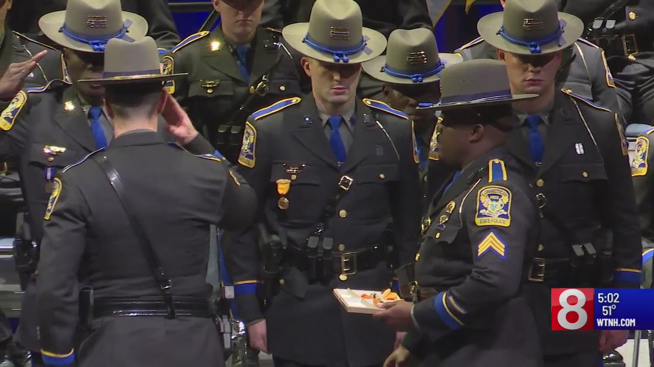Connecticut State Police recruits honored for saving classmate’s life ...