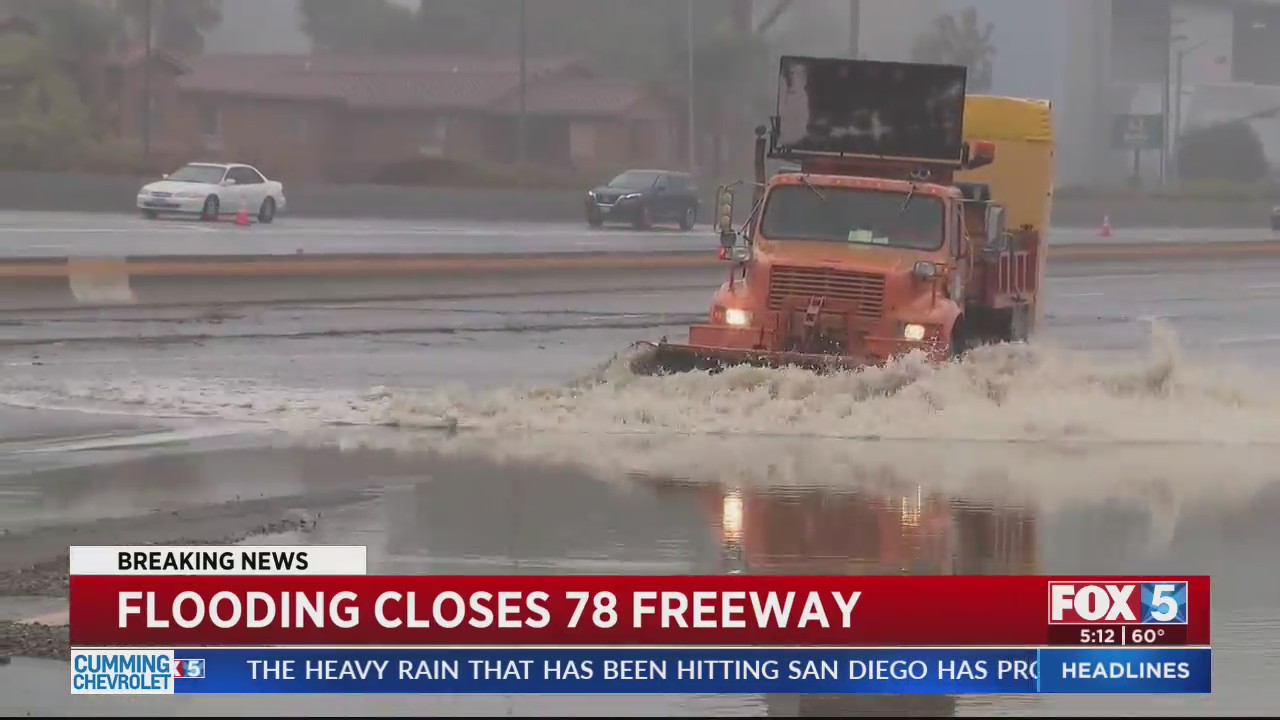 SR-78 In Oceanside Partially Reopens After Flooding, Heavy Rain – FOX 5 ...