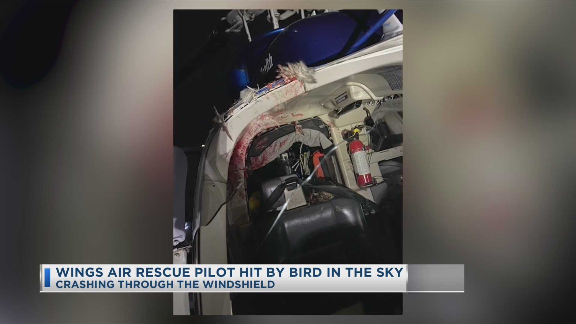Wings Air Rescue Pilot Hit By Bird In The Sky – WTRF