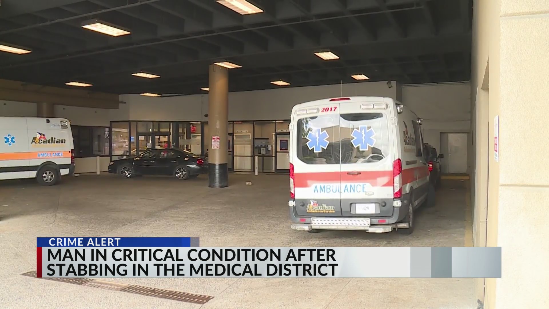 Stabbing victim bleeding from neck runs to medical facility for help ...