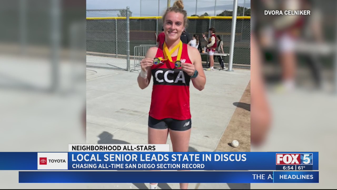 Local senior leads state in discus – FOX 5 San Diego & KUSI News