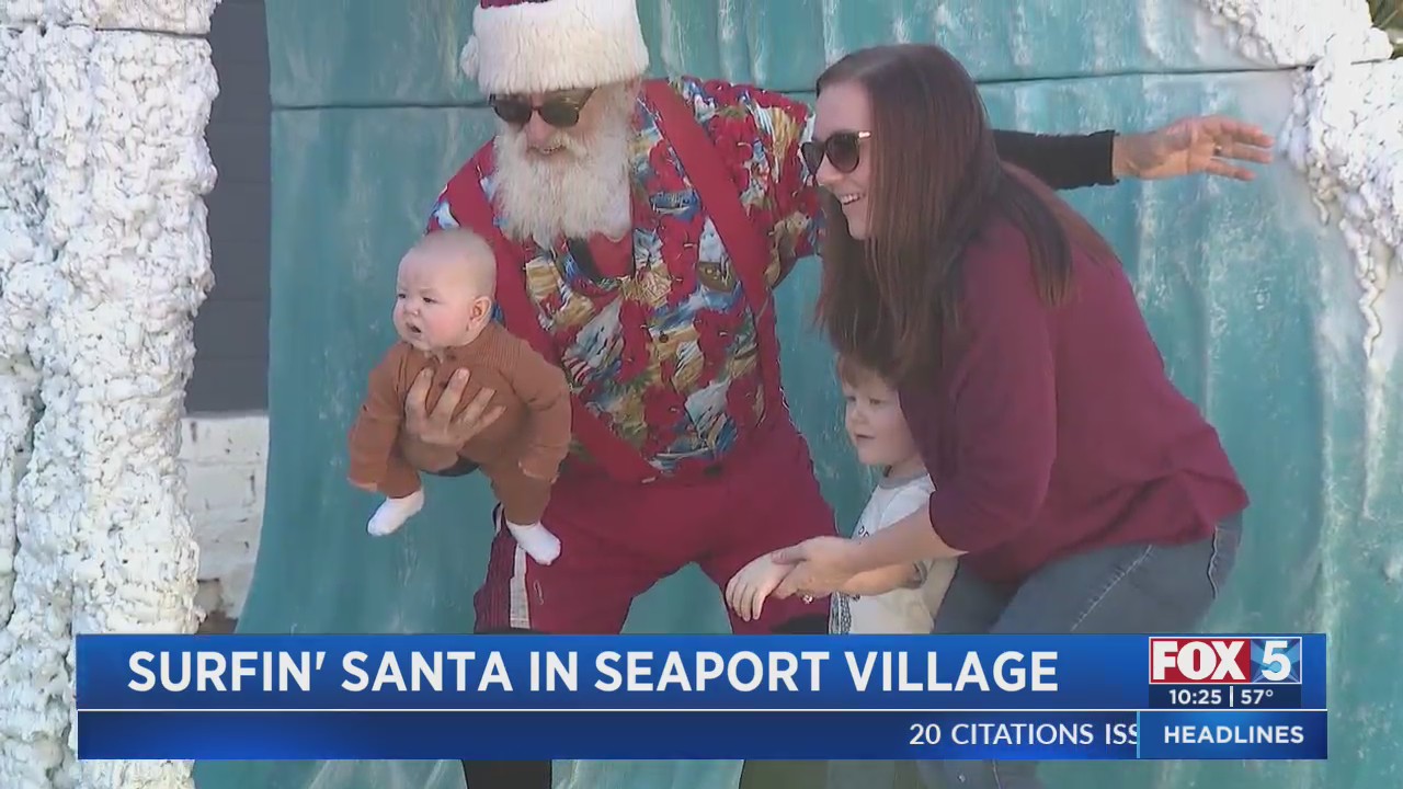 Surfin’ Santa Catches A Wave For 17th Year At Seaport Village – FOX 5 ...