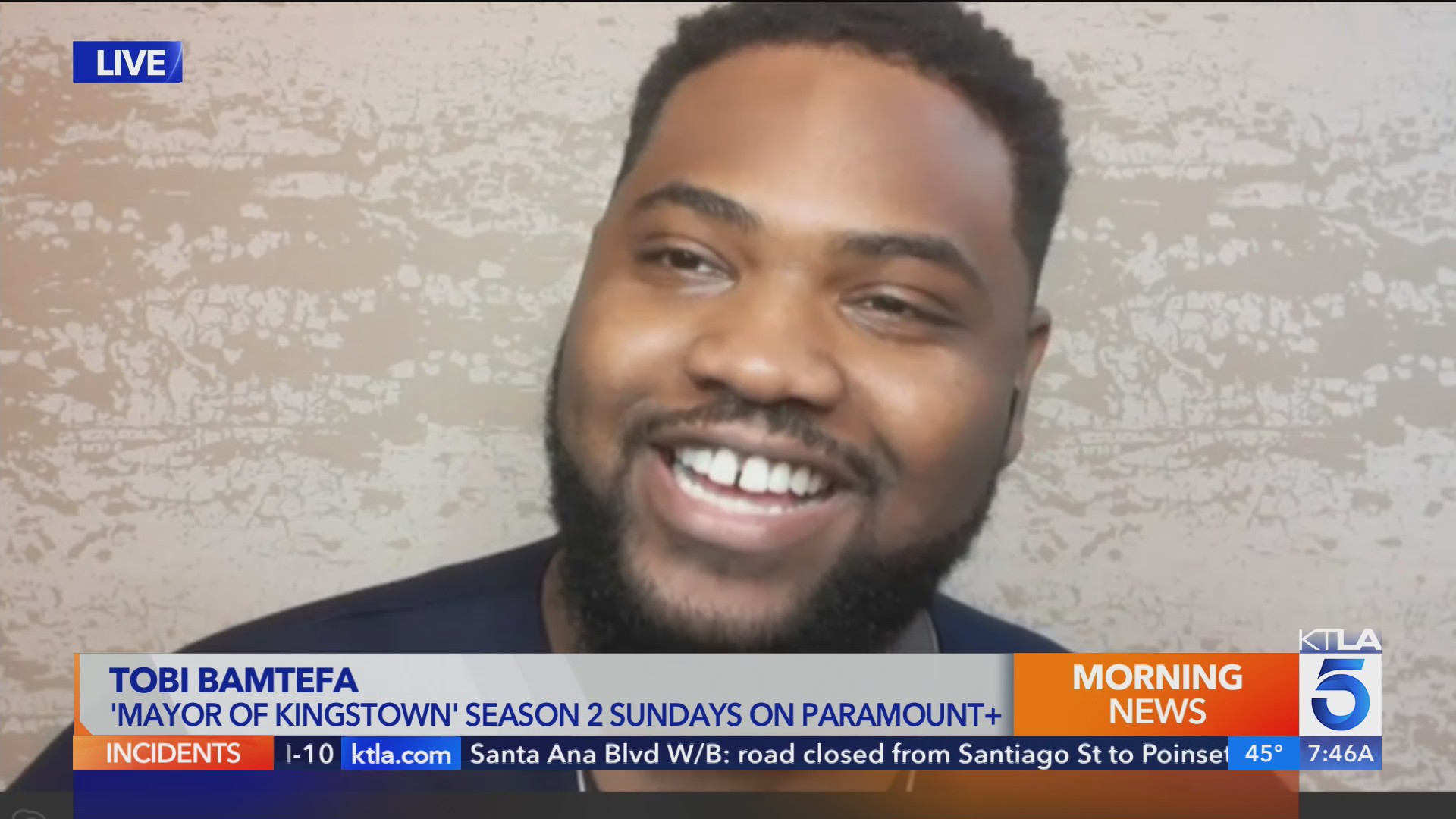 Tobi Bamtefa says it gets “intense” at times with Jeremy Renner on set ...