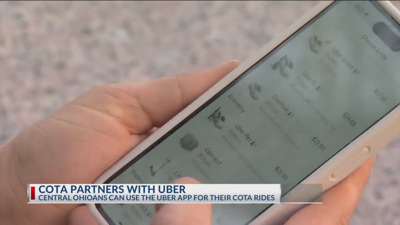 COTA tickets, real-time routes now available on Uber application – NBC4 ...