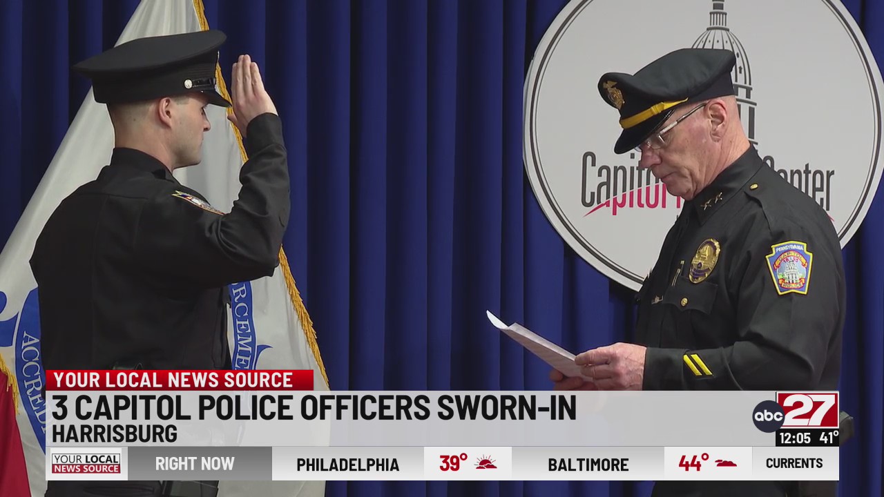 Three Capitol Police officers sworn in – ABC27